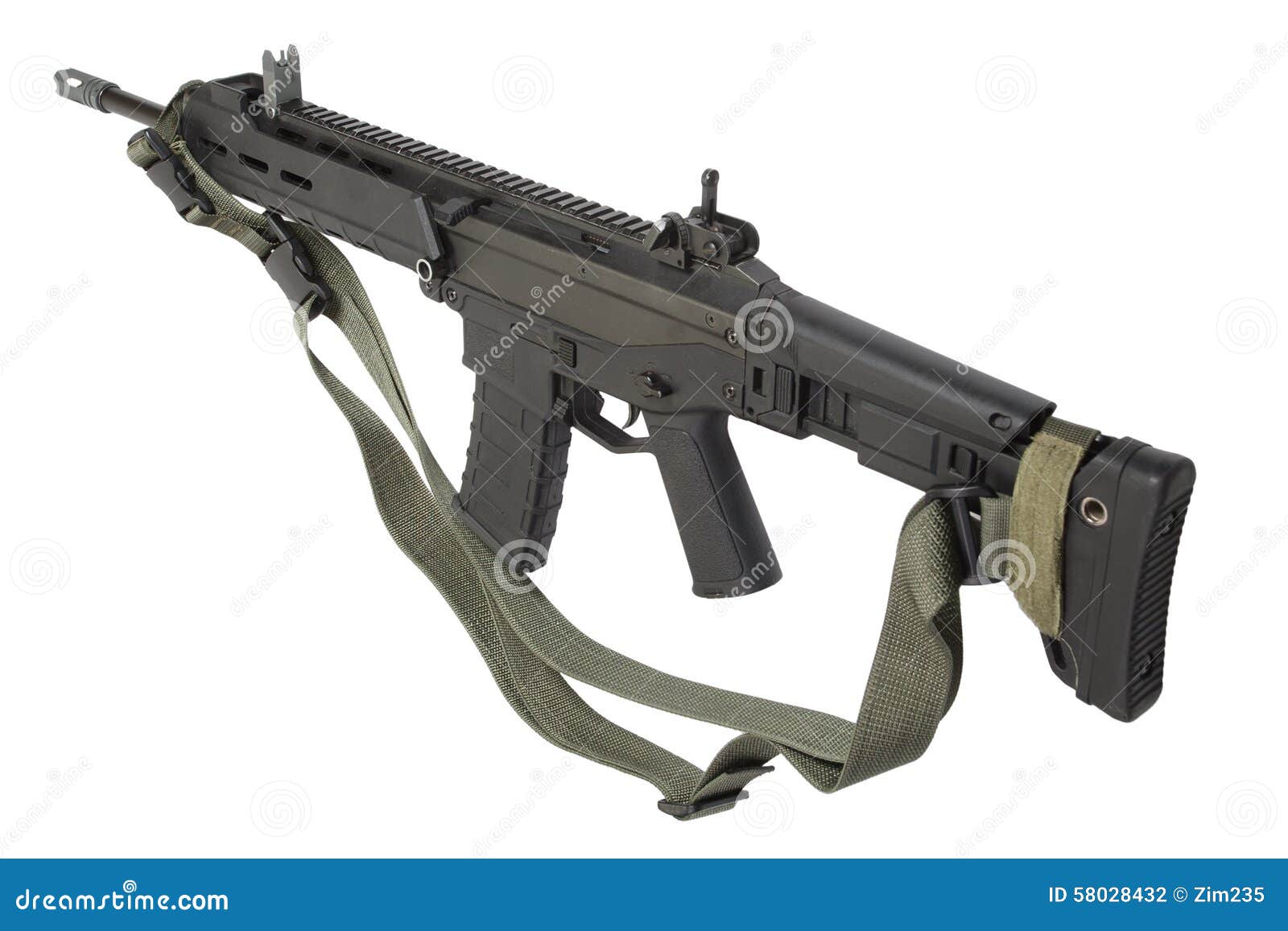 Modern assault rifle stock photo. Image of combat, armament - 58028432