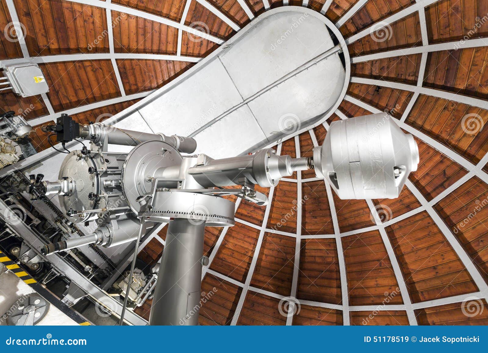 Modern Astronomy Telescope in an Astronomical Observatory. Stock Image ...