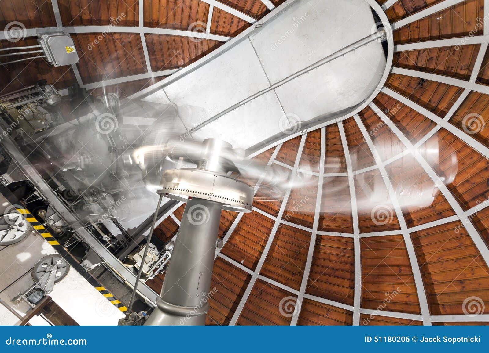 Modern Astronomy Telescope in an Astronomical Observatory. Stock Photo ...