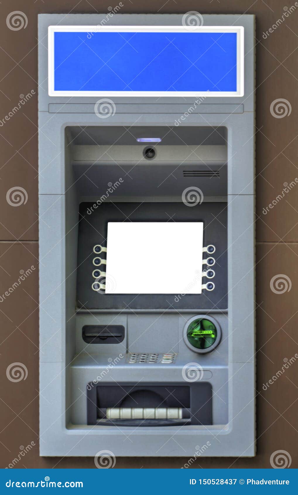 Modern ATM machine stock image. Image of business, bank - 150528437
