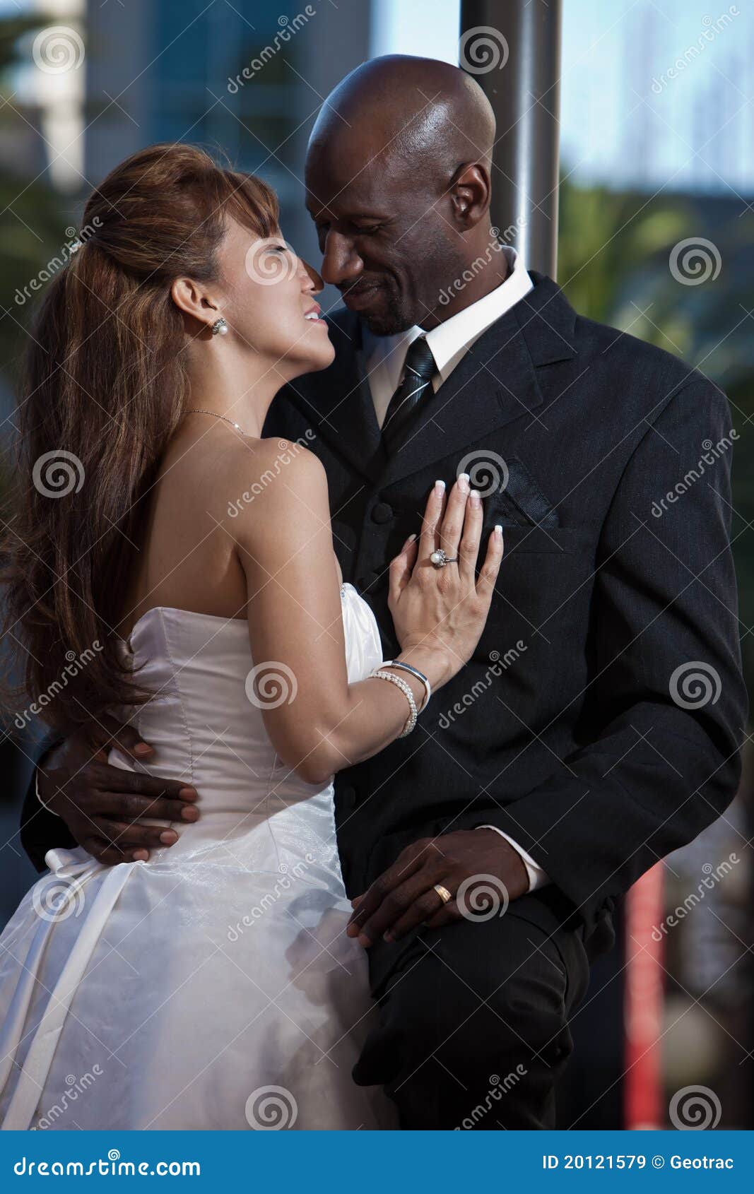 Modern Attractive Multi Racial Couple Stock Image - Image of ...