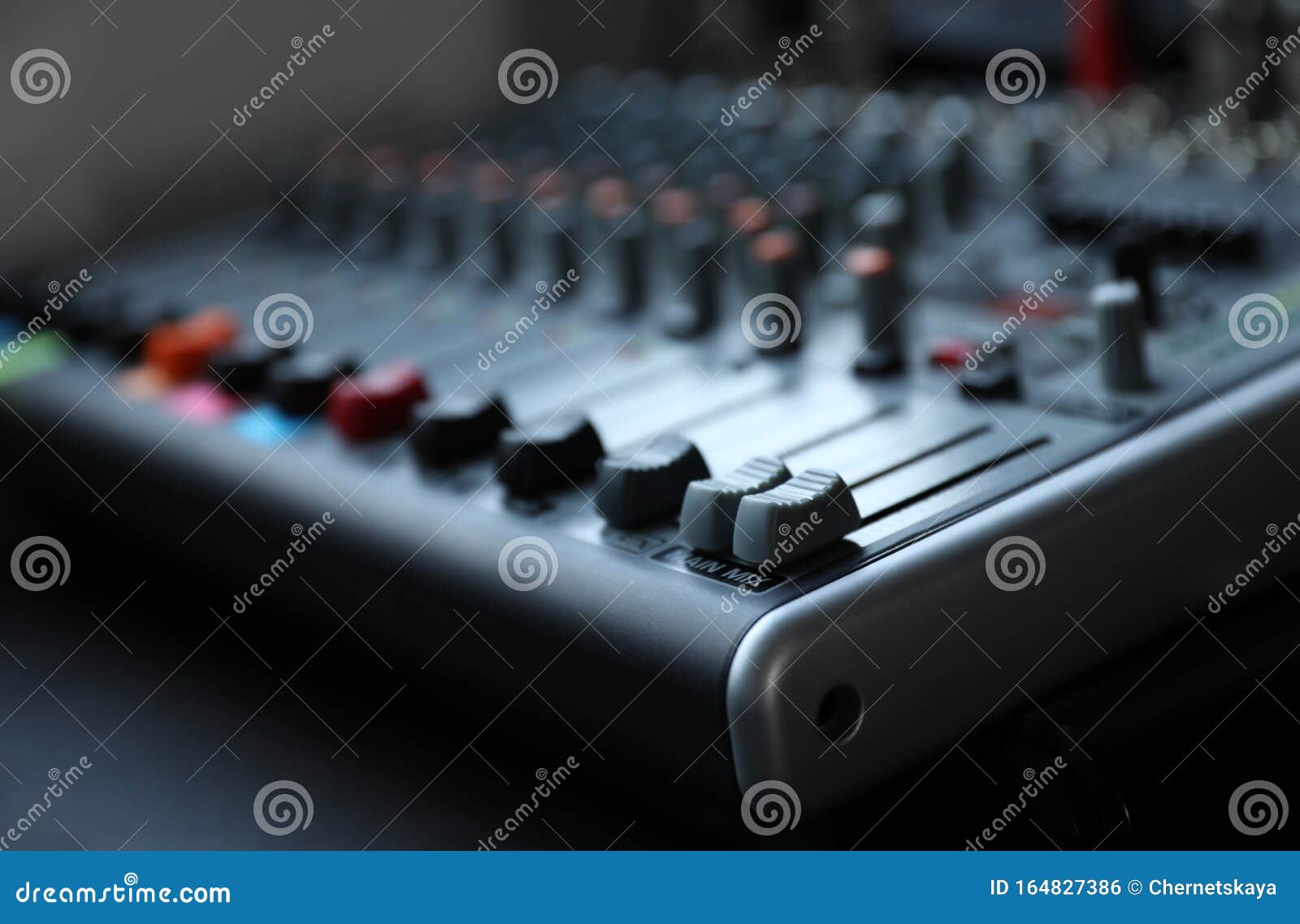 Modern Audio Mixing Console. Music Equipment Stock Photo - Image of ...