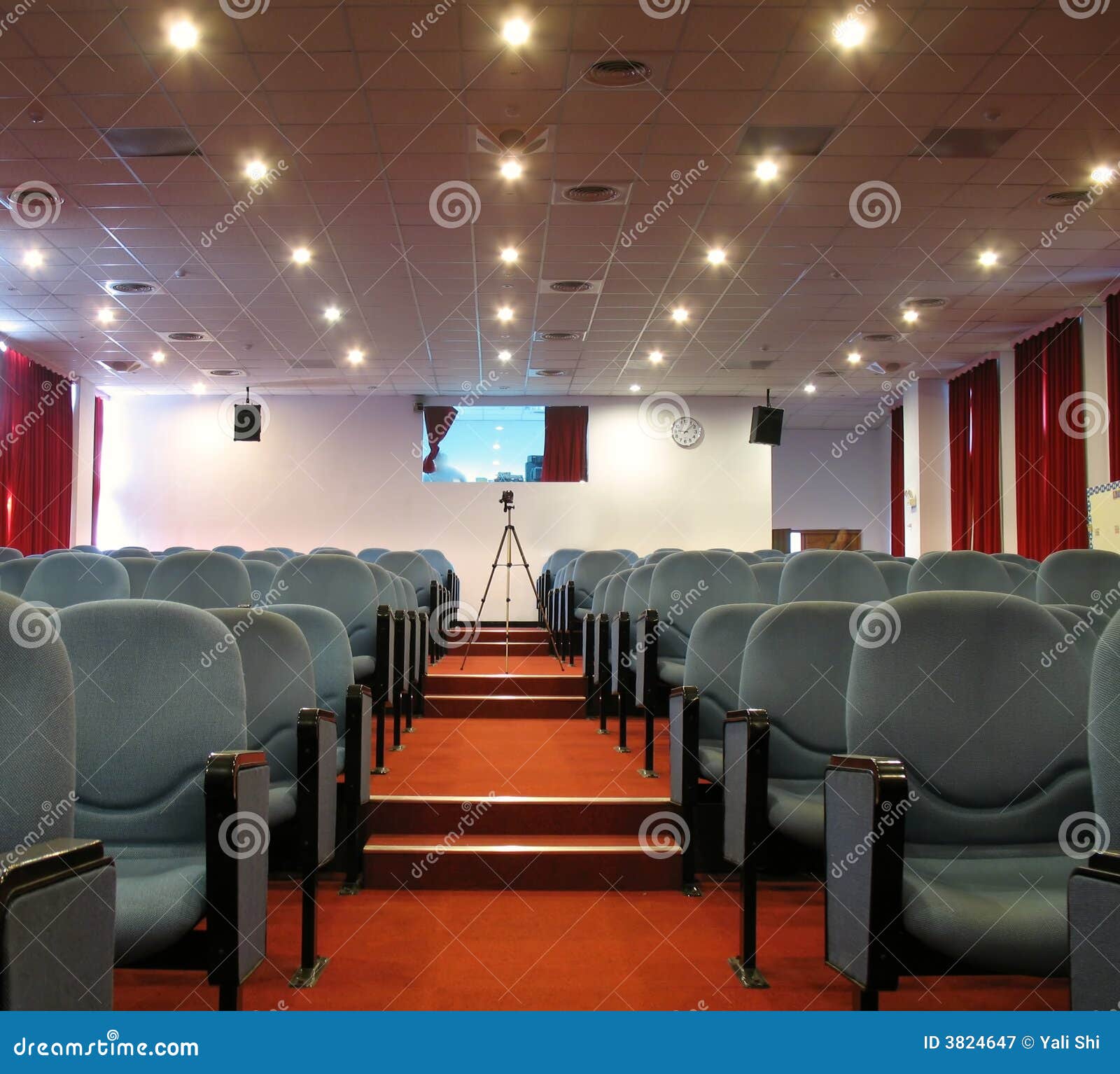 Modern Auditorium stock image. Image of theater, chairs - 3824647