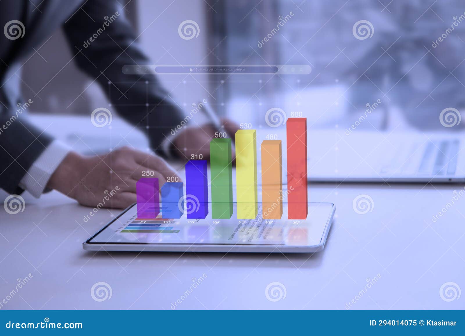 Modern Augmented Reality Technology with Business Information Stock ...