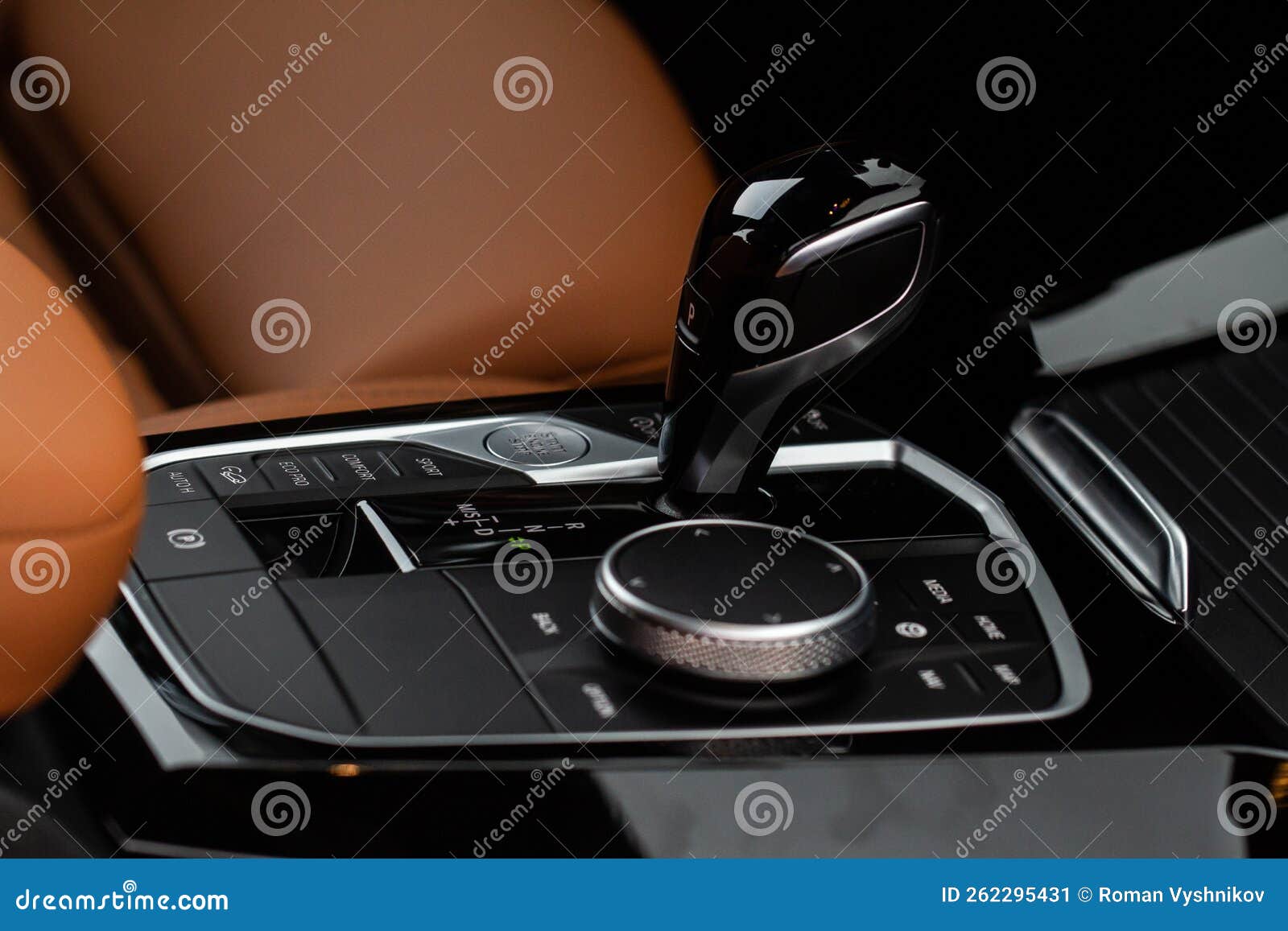 Modern automatic gearbox. stock image. Image of handle - 262295431
