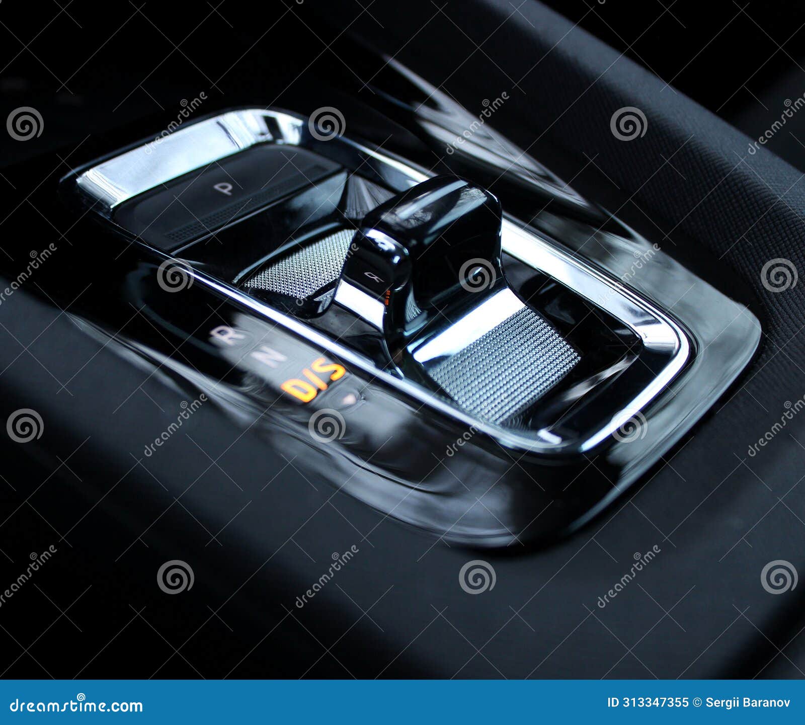 Backlight of Drive Sport Mode Indicator on a Gearbox Shifter of Modern ...