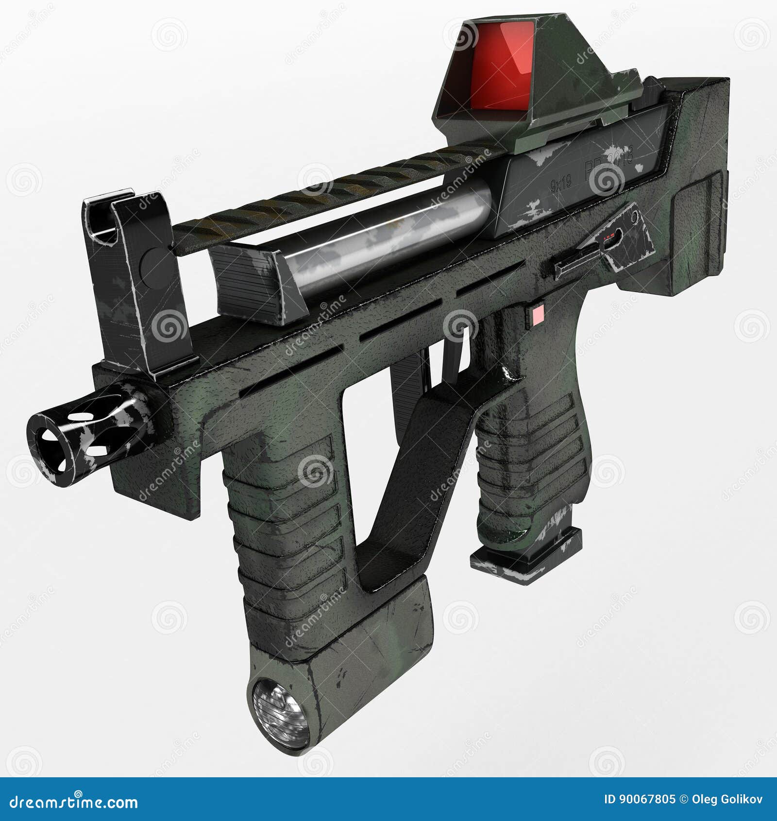 Futuristic Machine Pistol