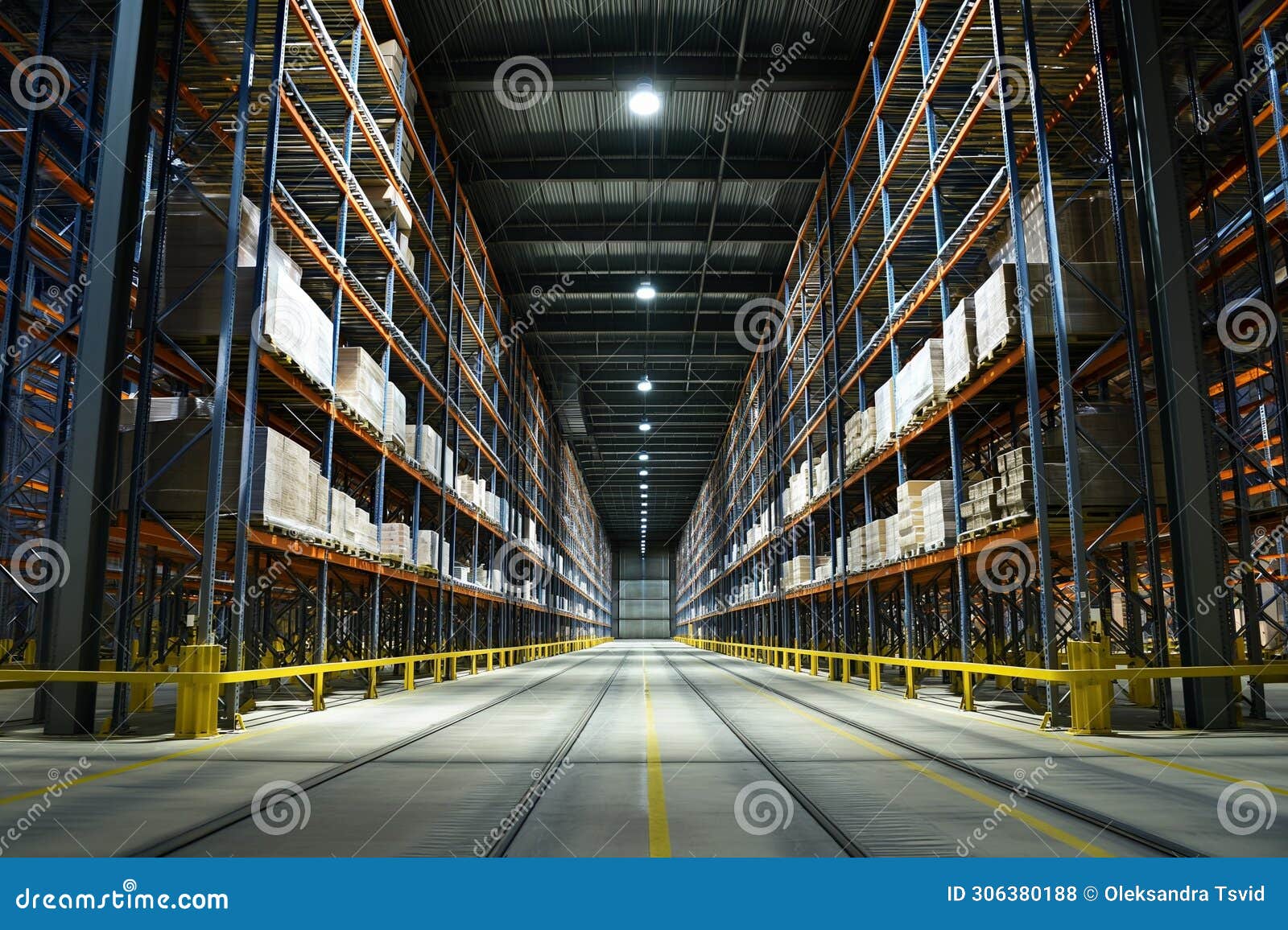Modern Automatized High Rack Warehouse, Distribution Warehouse with ...