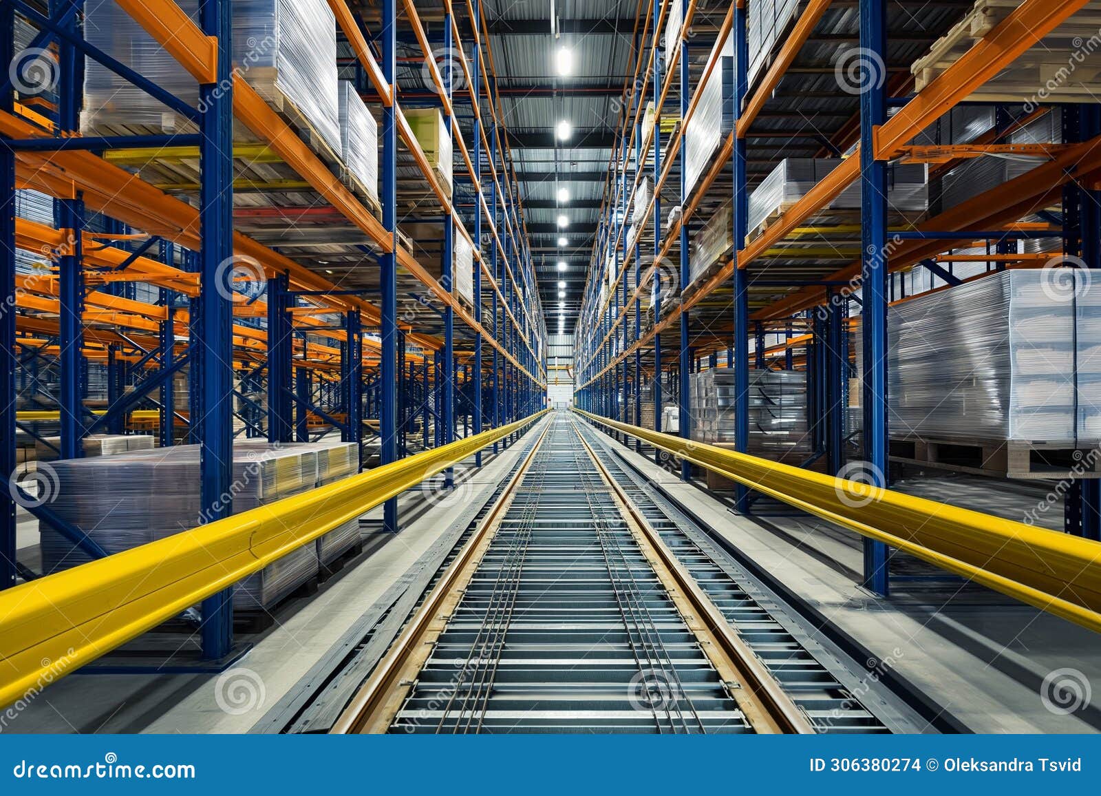 Modern Automatized High Rack Warehouse, Distribution Warehouse with ...