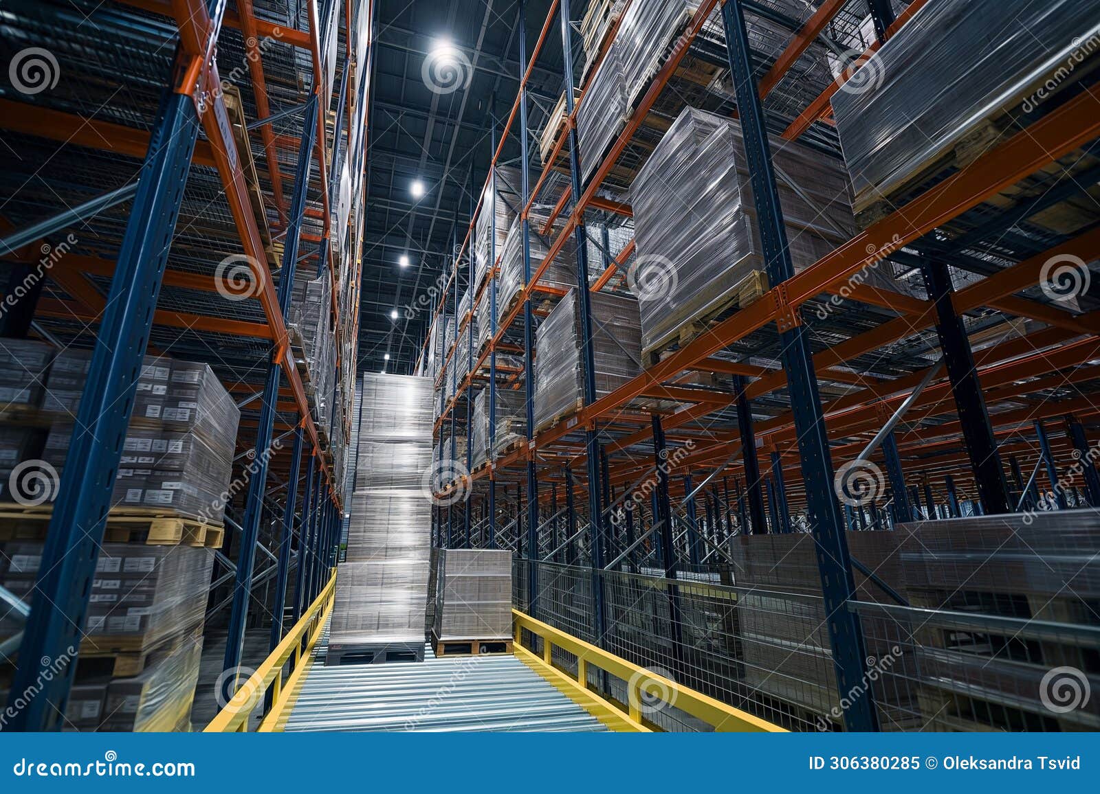 Modern Automatized High Rack Warehouse, Distribution Warehouse with ...