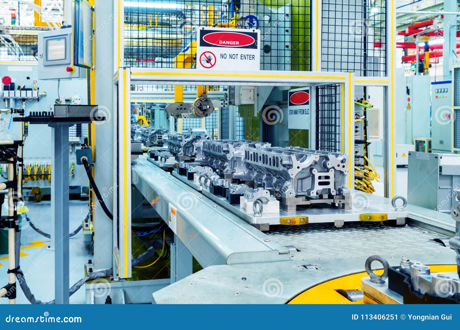 Automobile production line stock image. Image of auto - 113406251