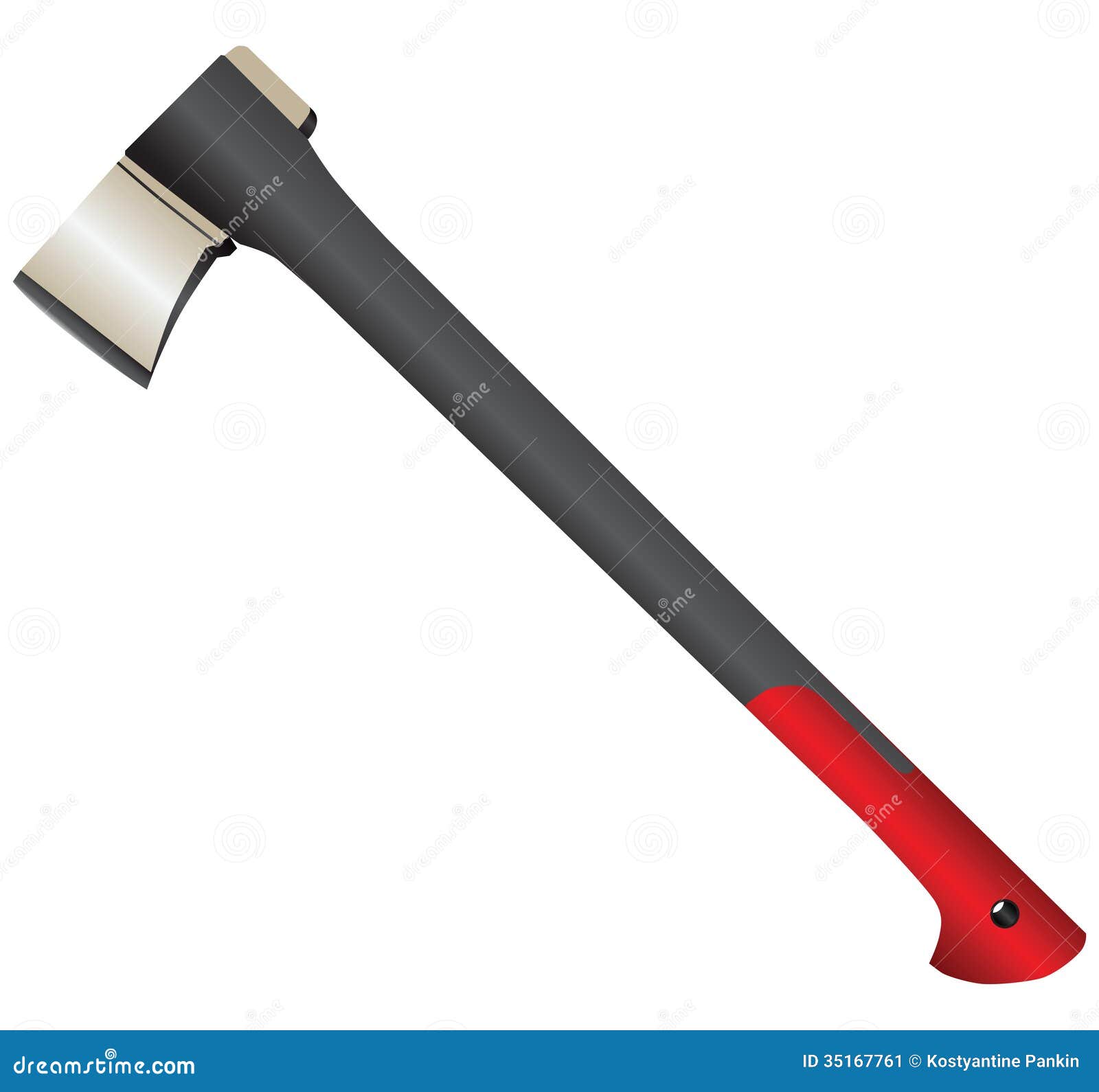 Modern ax stock vector. Illustration of shiny, equipment - 35167761