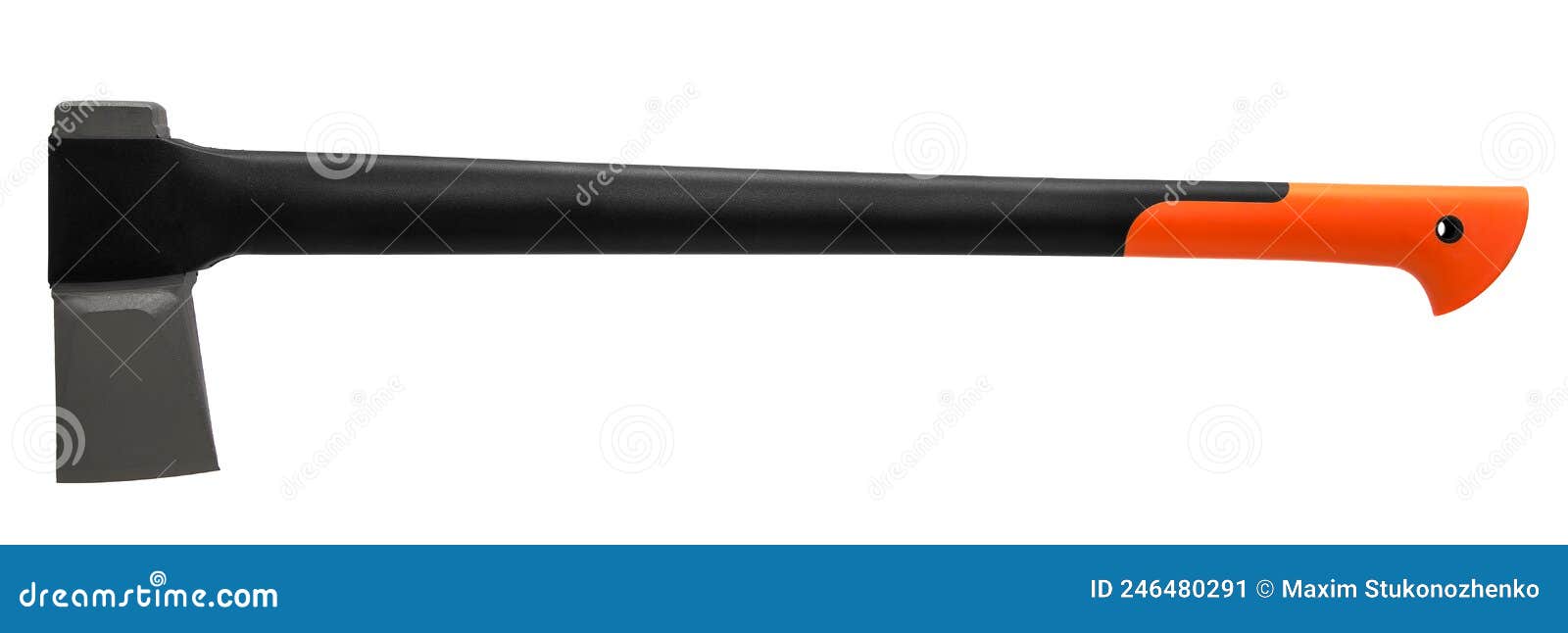 Modern Axe Isolated on White Stock Image - Image of gardening ...