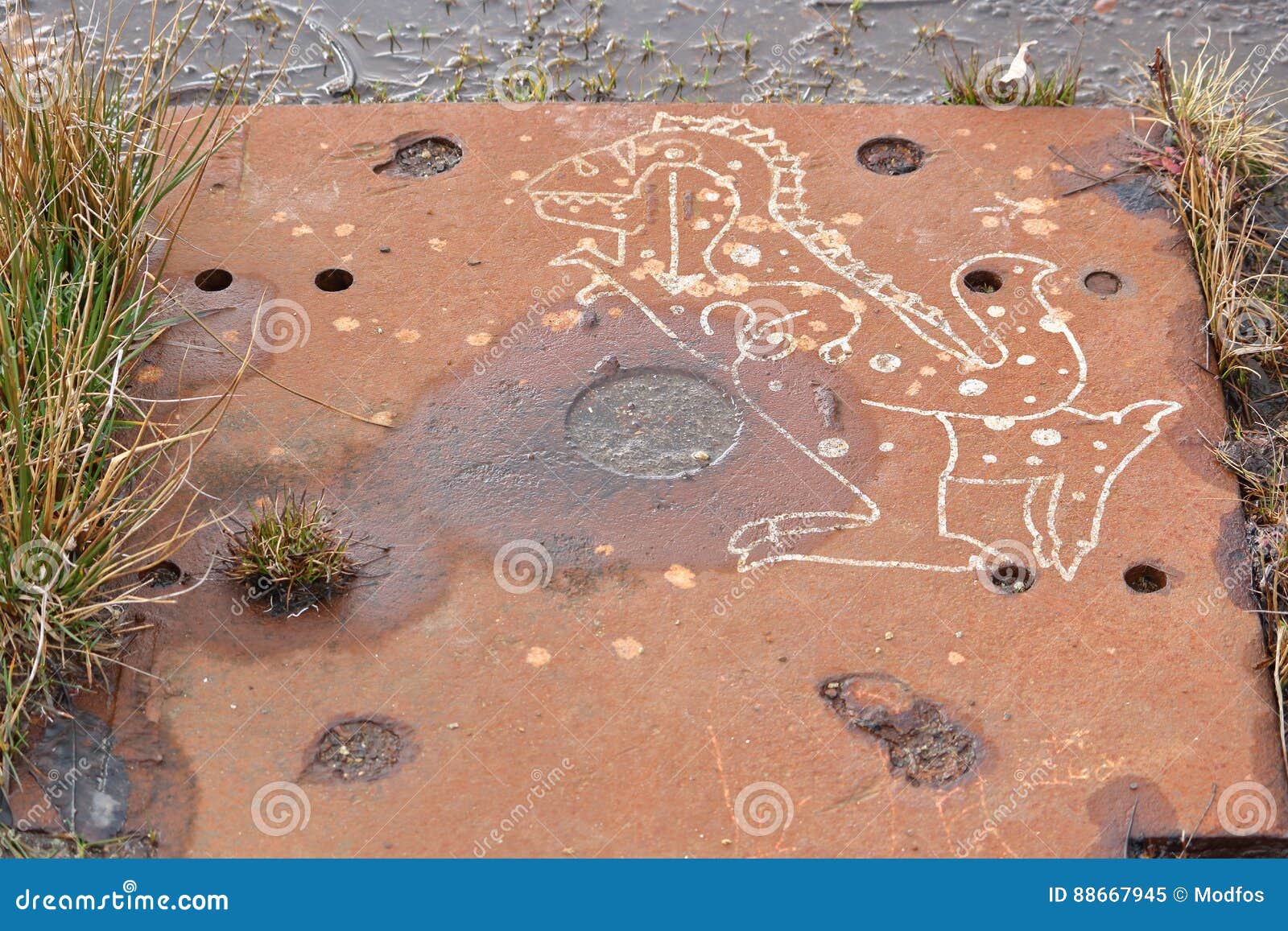 Modern Aztec Dinosaur Graffiti Stock Image - Image of concept, dinosaur ...