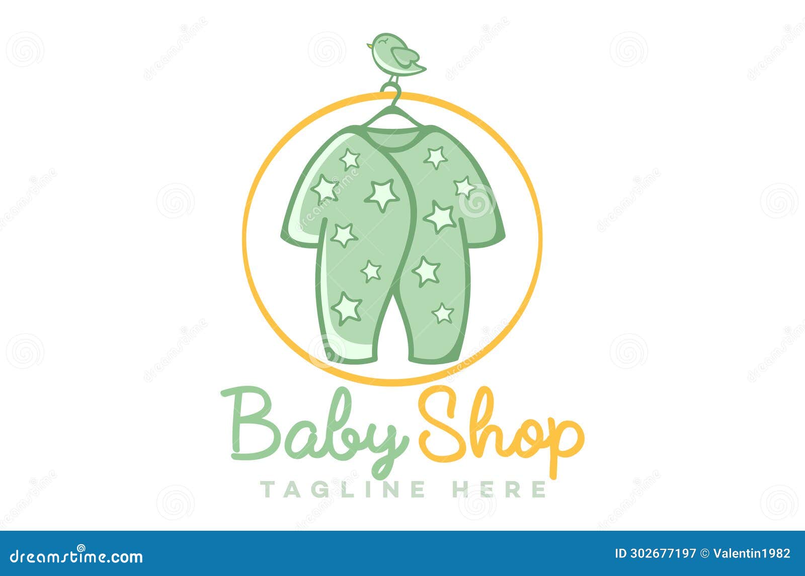 Modern Baby Shop Logo. Vector Illustration Stock Vector - Illustration ...