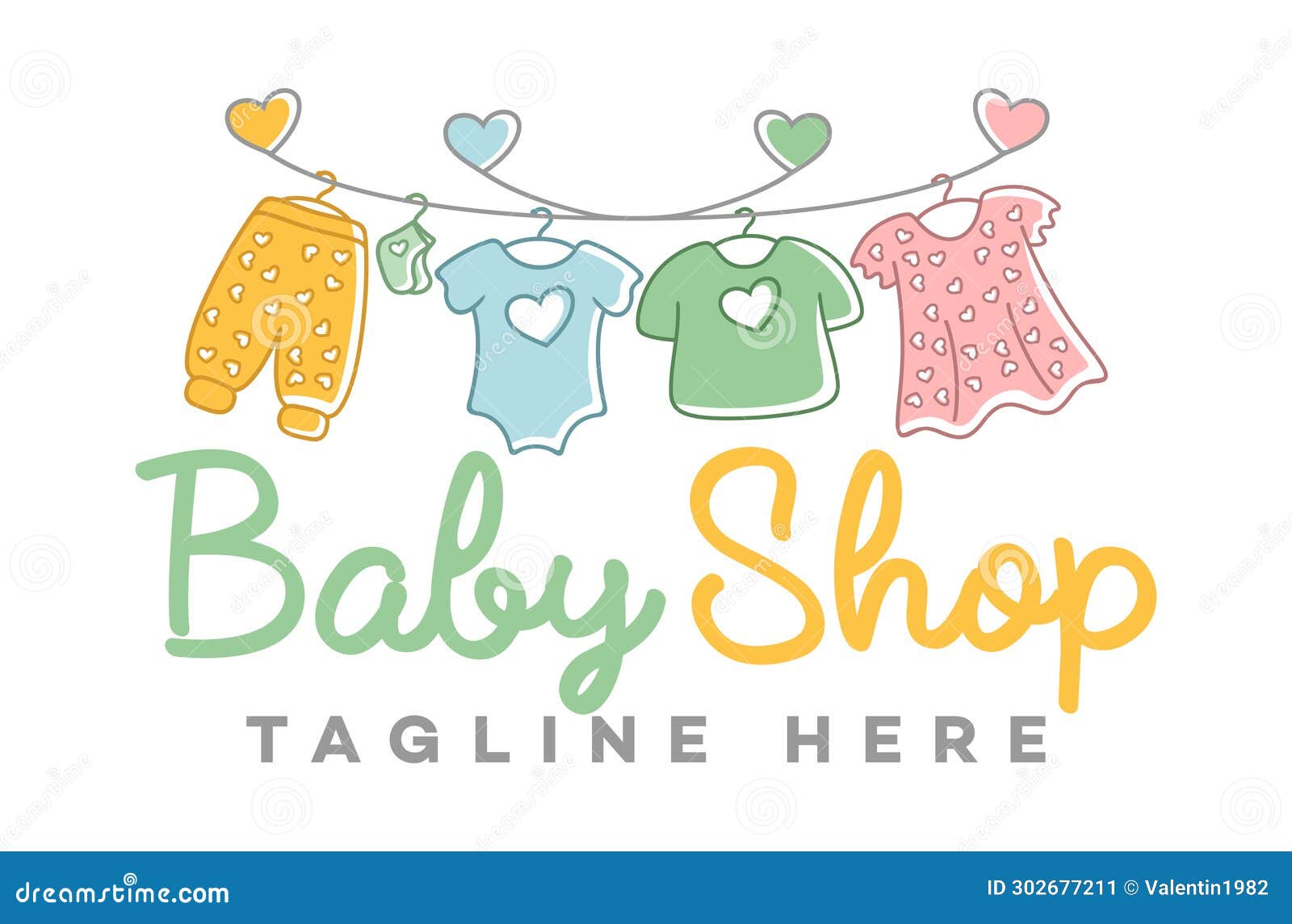 Modern Baby Shop Logo. Vector Illustration Stock Vector - Illustration ...