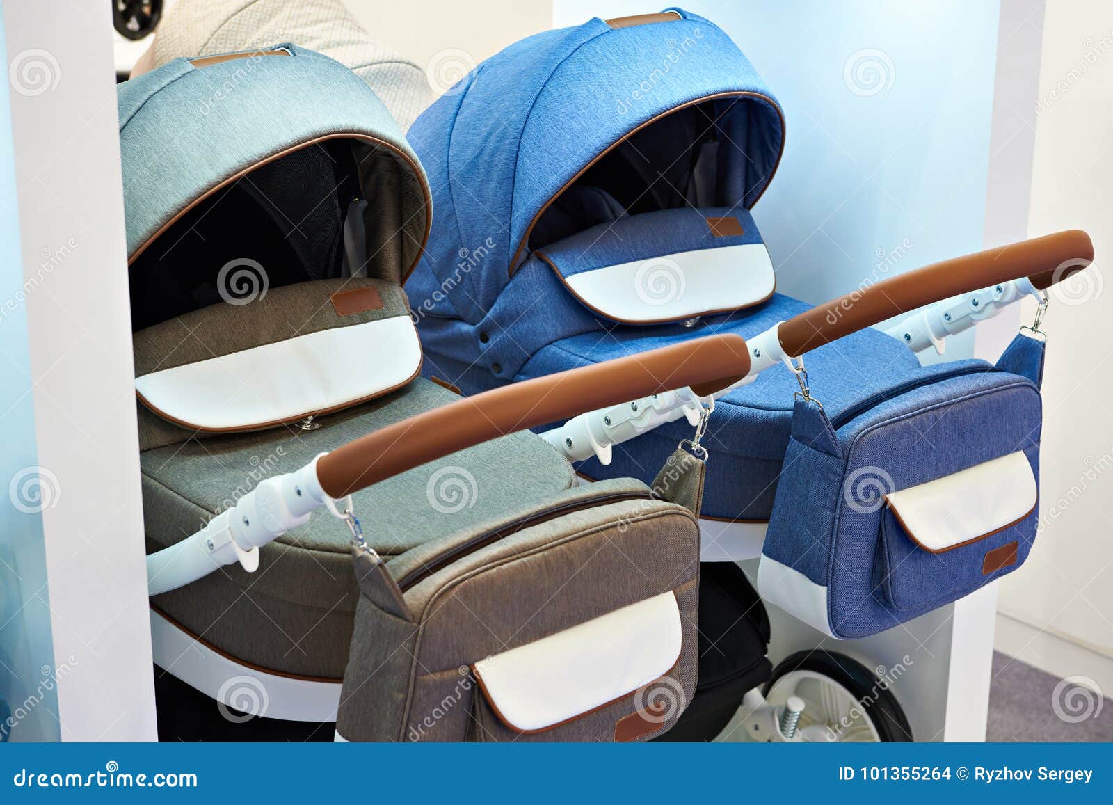 Modern baby strollers stock photo. Image of born, modern - 101355264