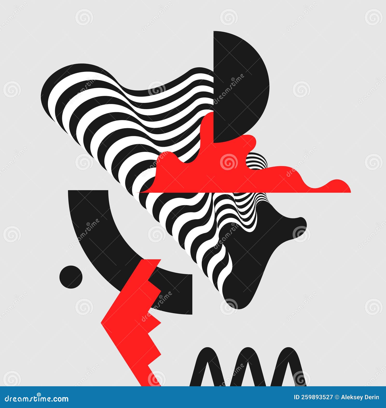 Modern Background with Abstract Elements and Dynamic Shapes. Stock ...