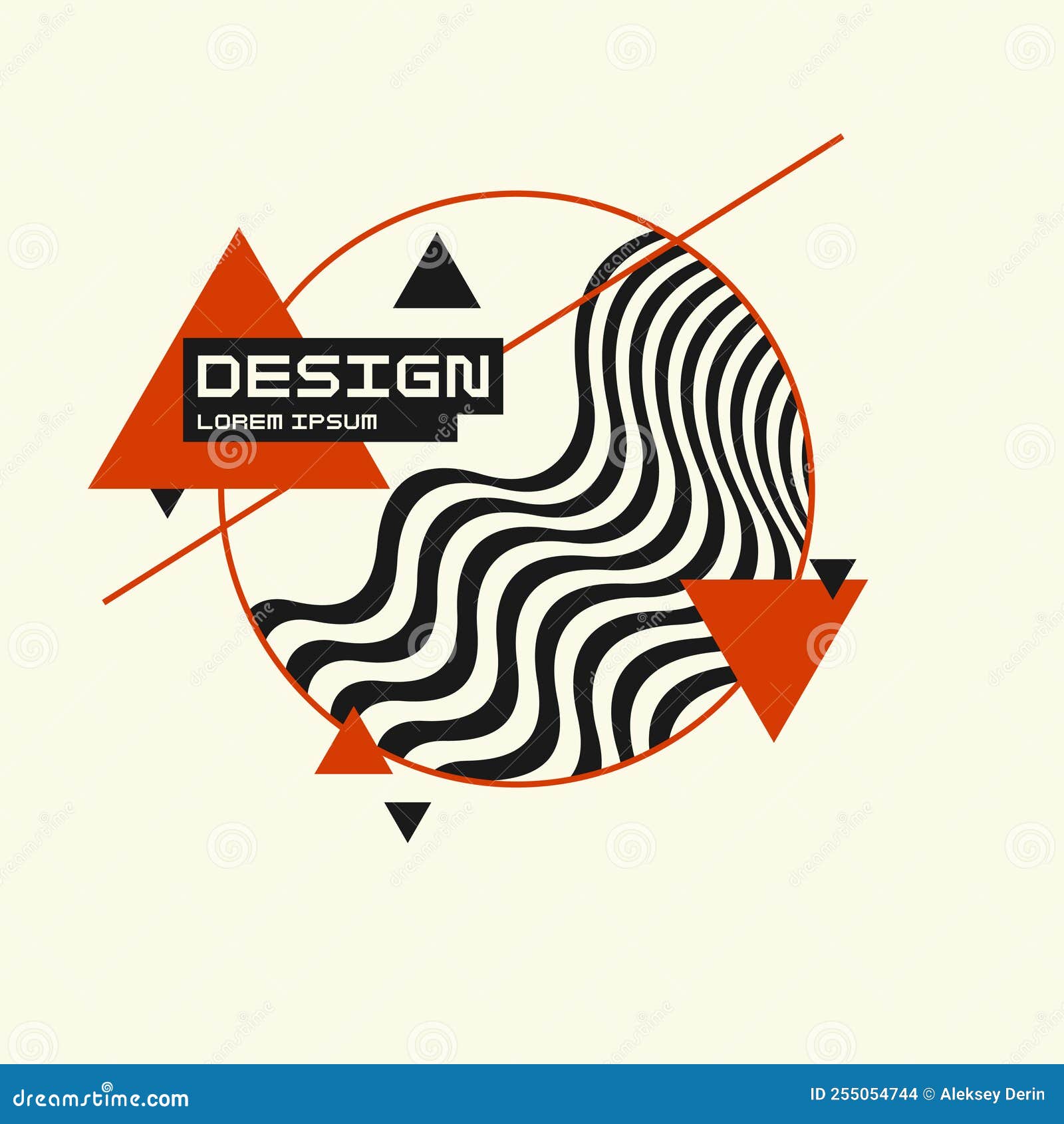 Modern Background with Abstract Elements and Dynamic Shapes. Vector ...