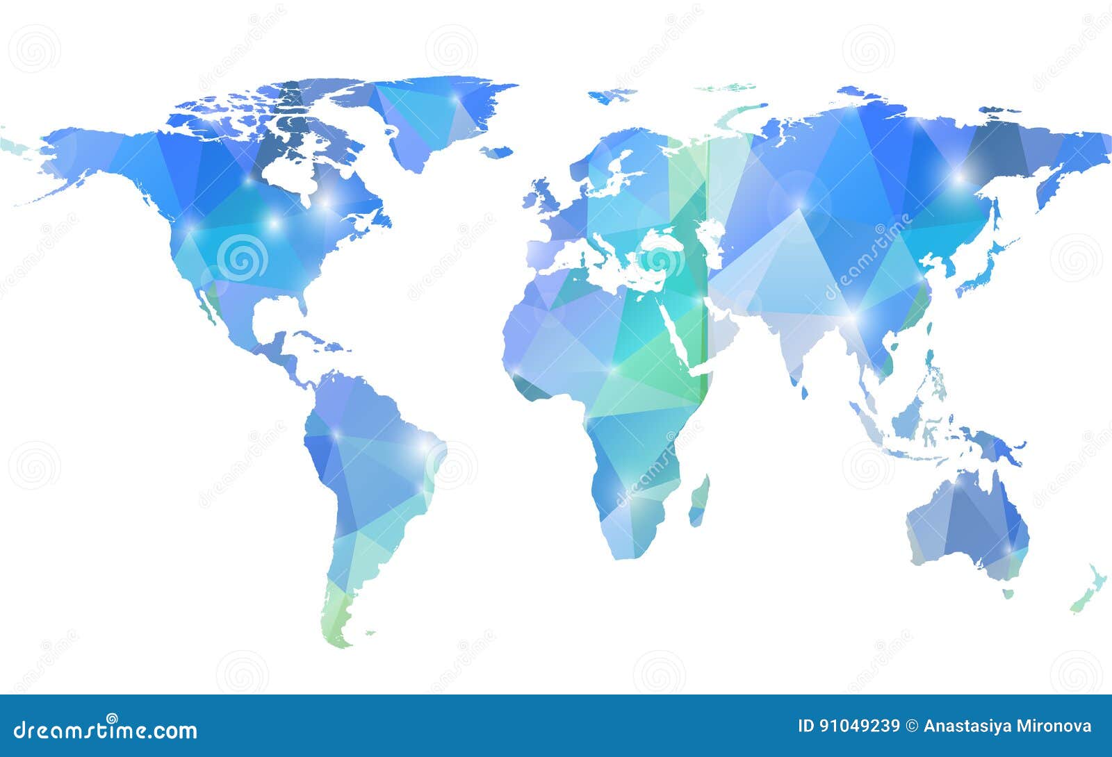 Modern Background with Earth Map Stock Vector - Illustration of company ...