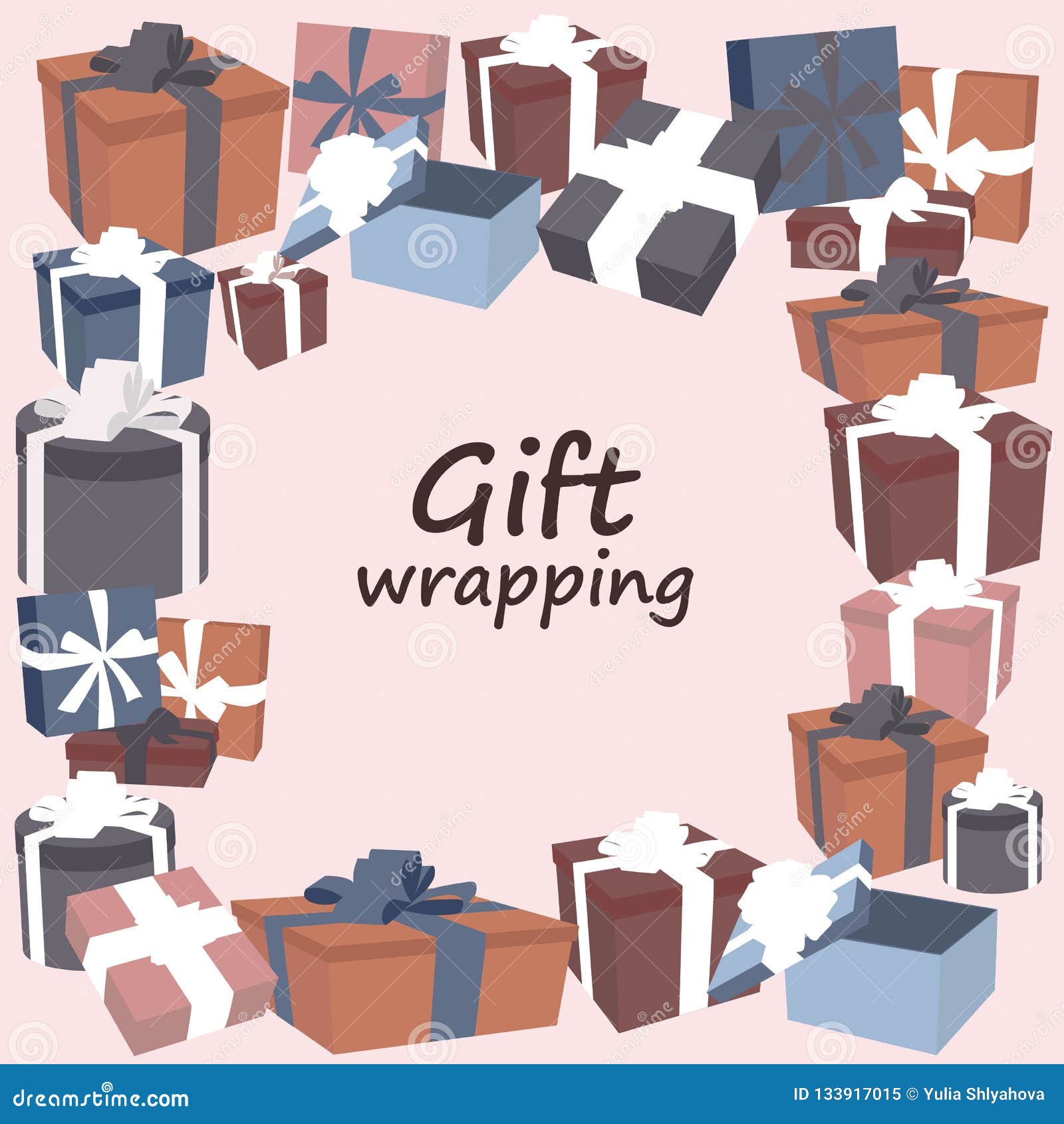 Modern Background with Gift Boxes for Web Design, Banner, Poster, Card ...