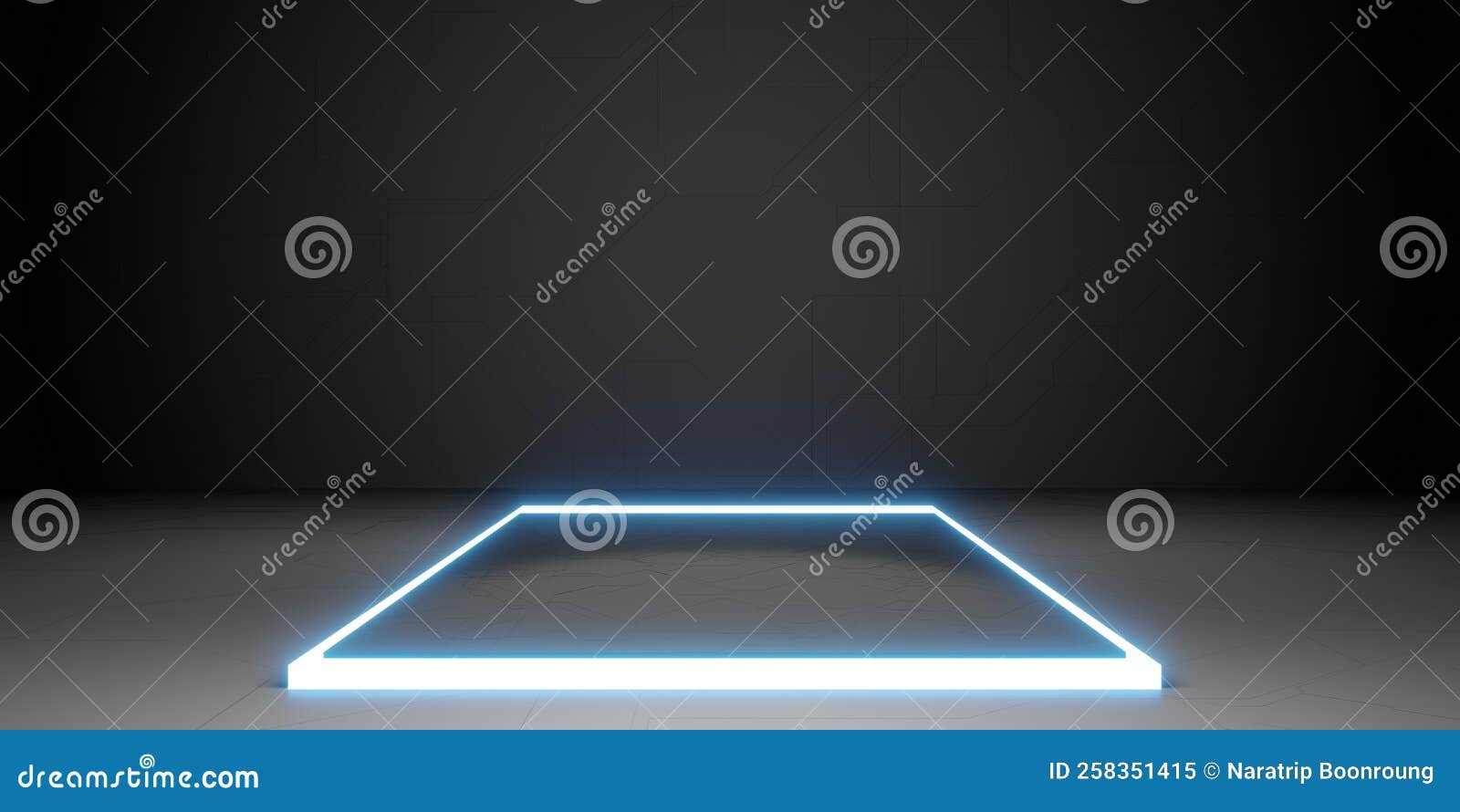 Modern Background Laser Light Neon Light Platform Tech Style 3d ...