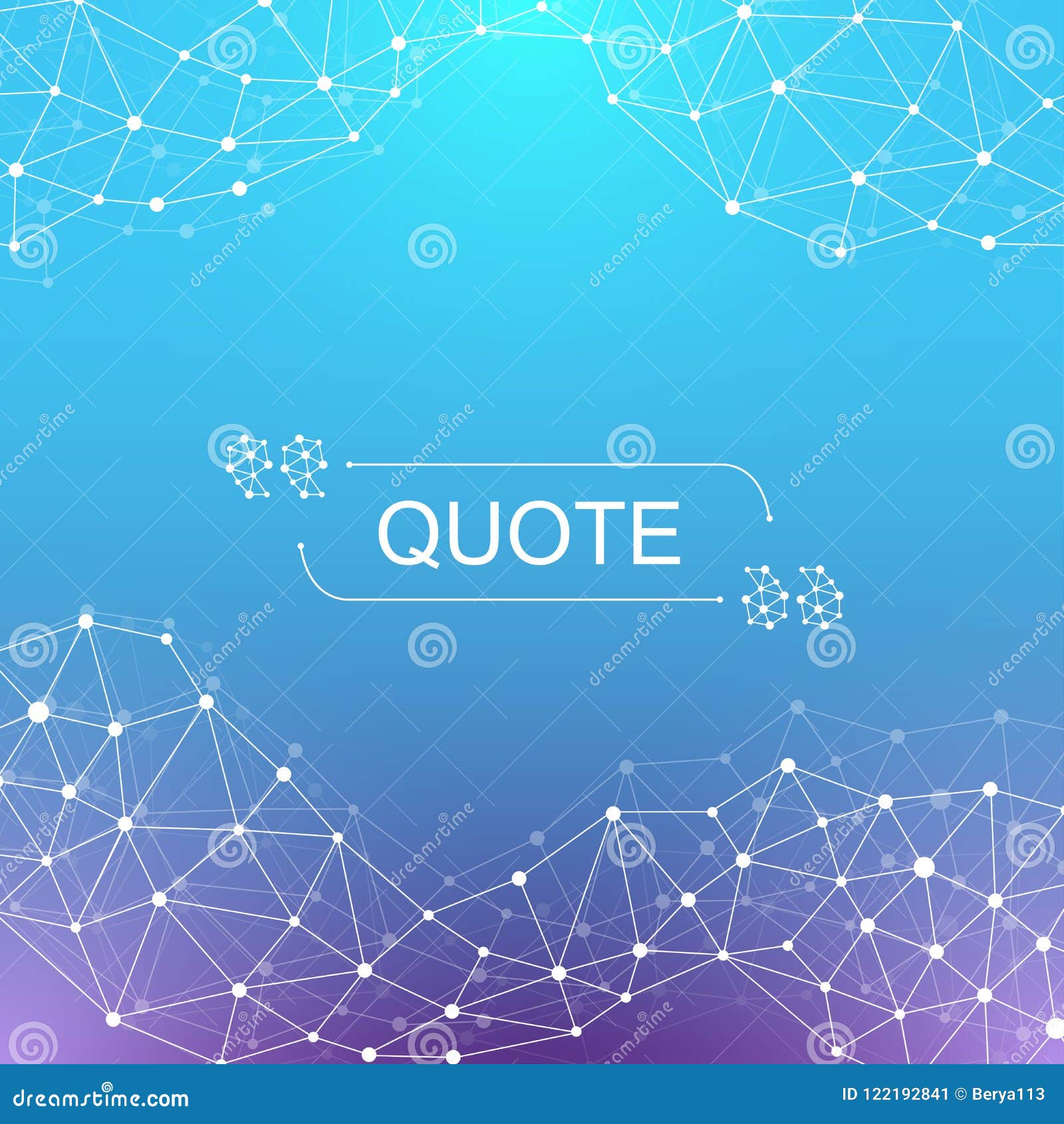 Modern Background Quote Vector. Quote Frame Template Stock Vector ...