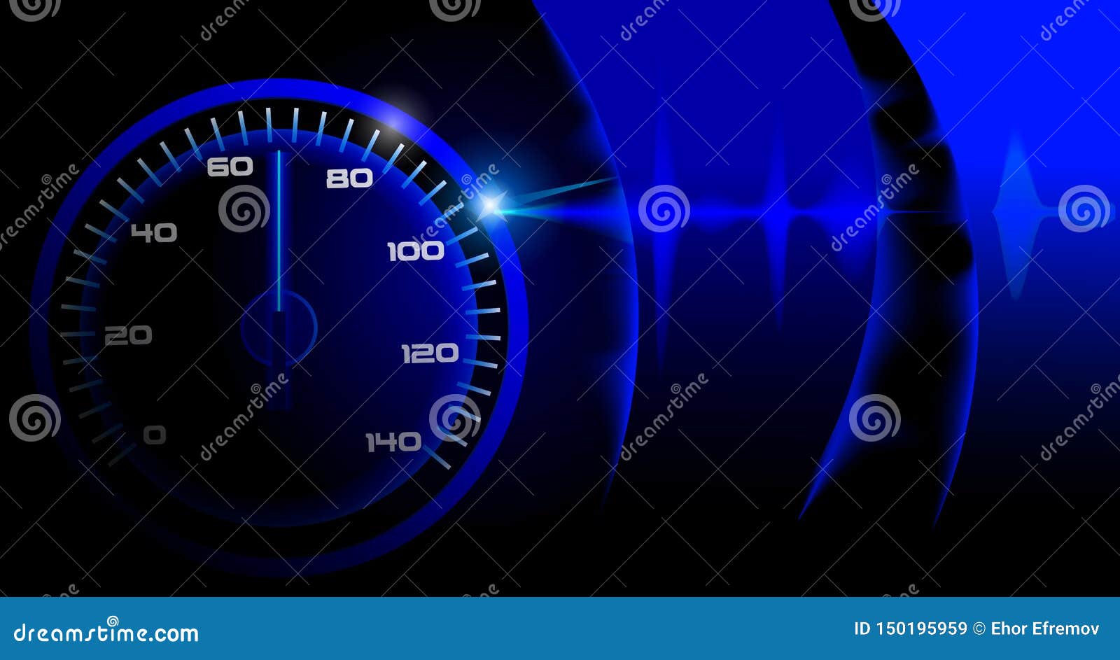 Modern Background with Speedometer Stock Vector - Illustration of ...