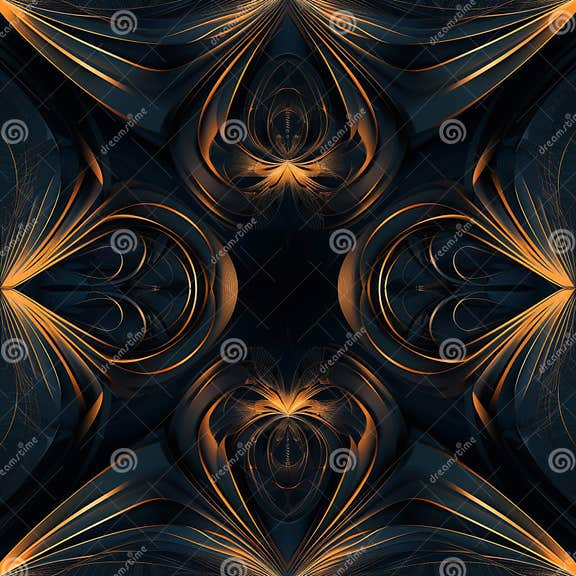 Modern Background with Symmetrical Layout Designs. Stock Illustration ...