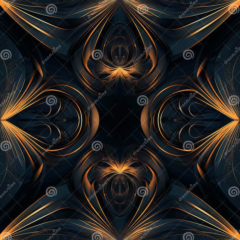 Modern Background with Symmetrical Layout Designs. Stock Illustration ...