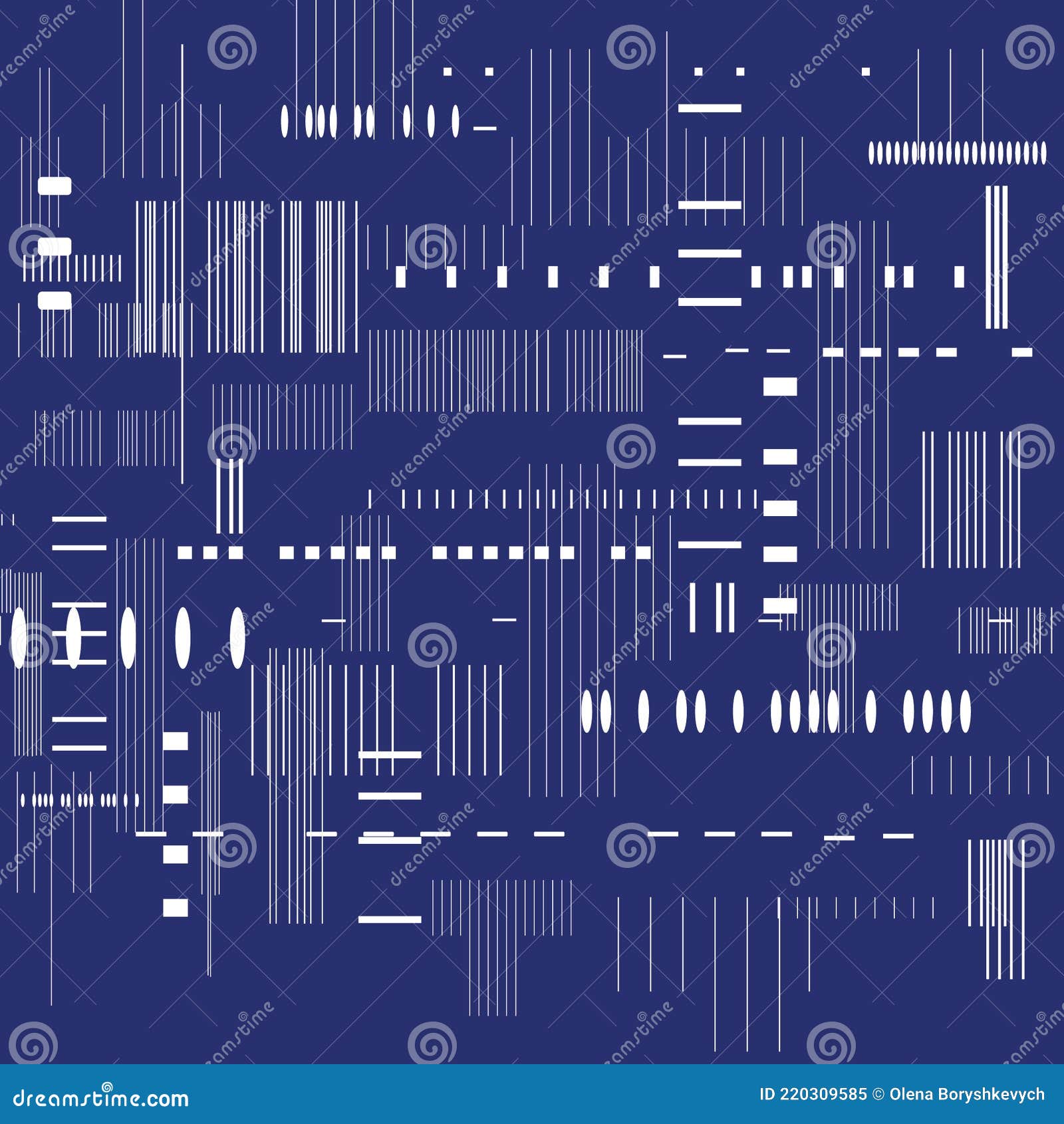 Modern Background with Technological Scheme Stock Illustration ...