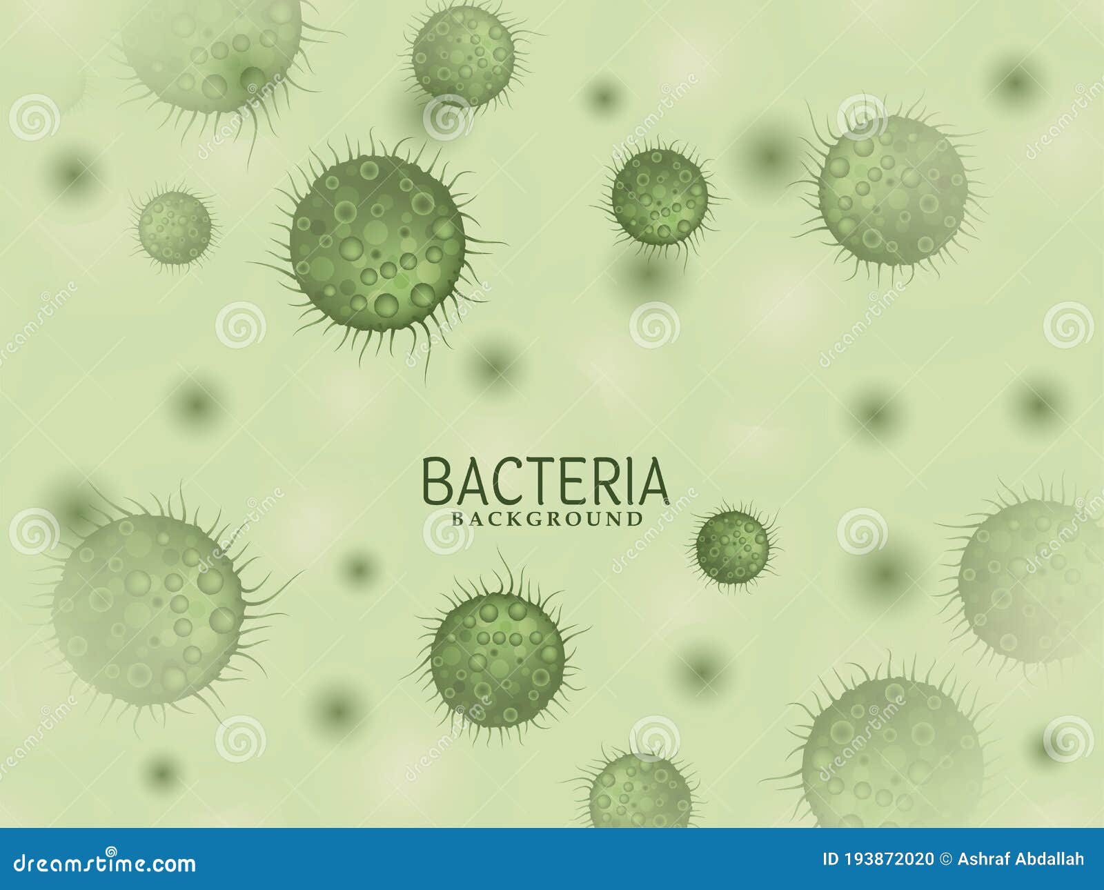 Modern Bacteria Germs Background Stock Vector - Illustration of corona ...