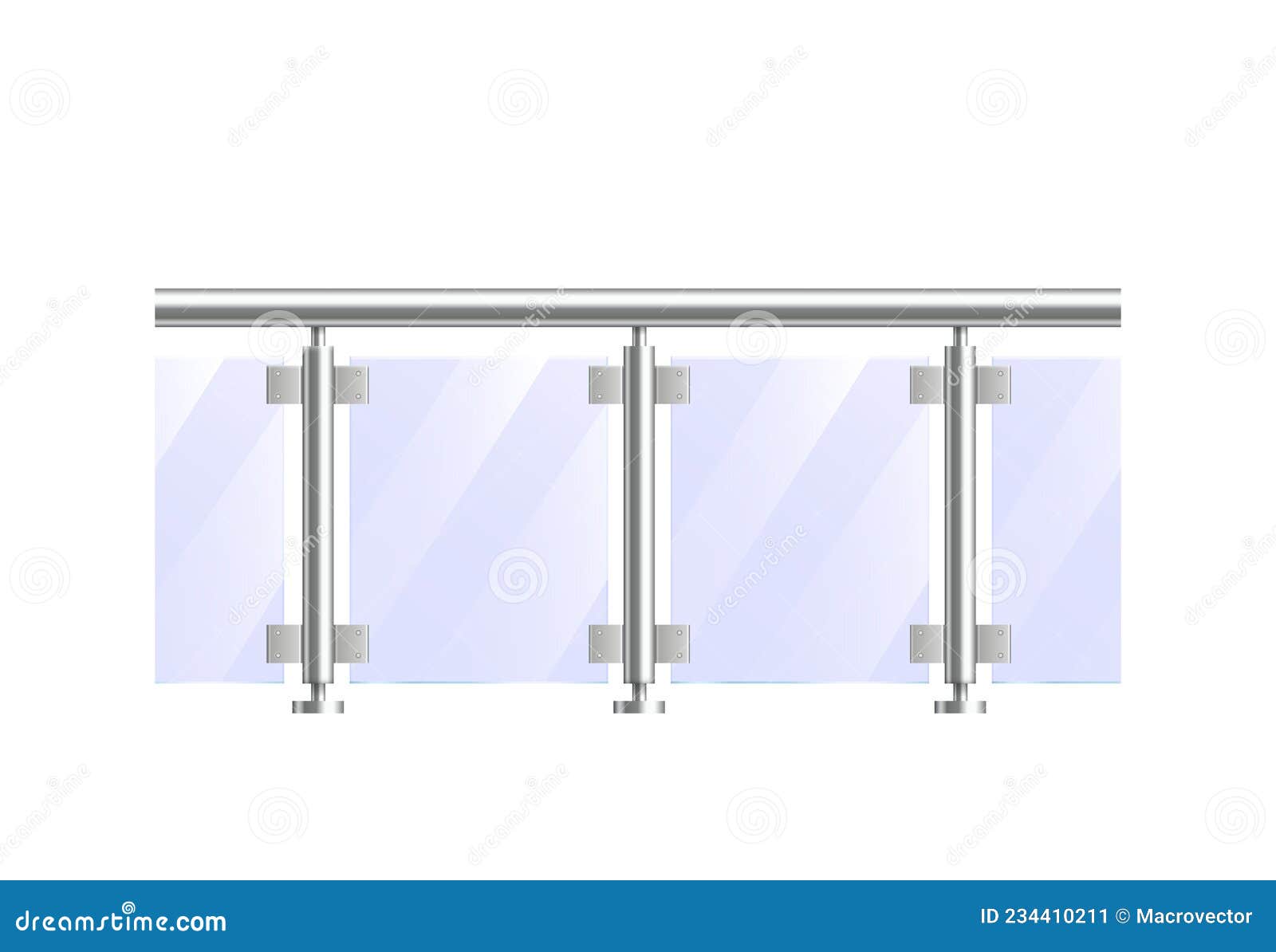 Modern Balcony Fence Composition Stock Vector - Illustration of home ...