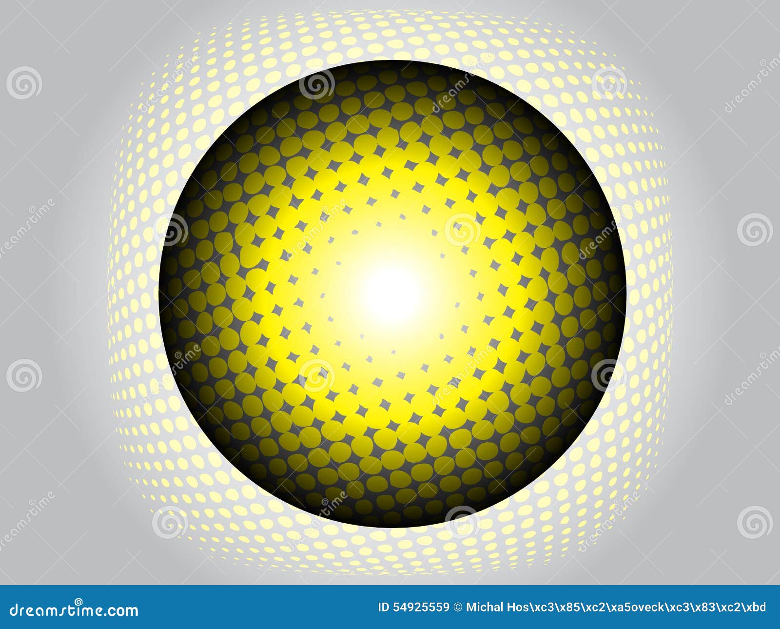 Modern Ball or Globe with Halftone Effect Stock Illustration ...