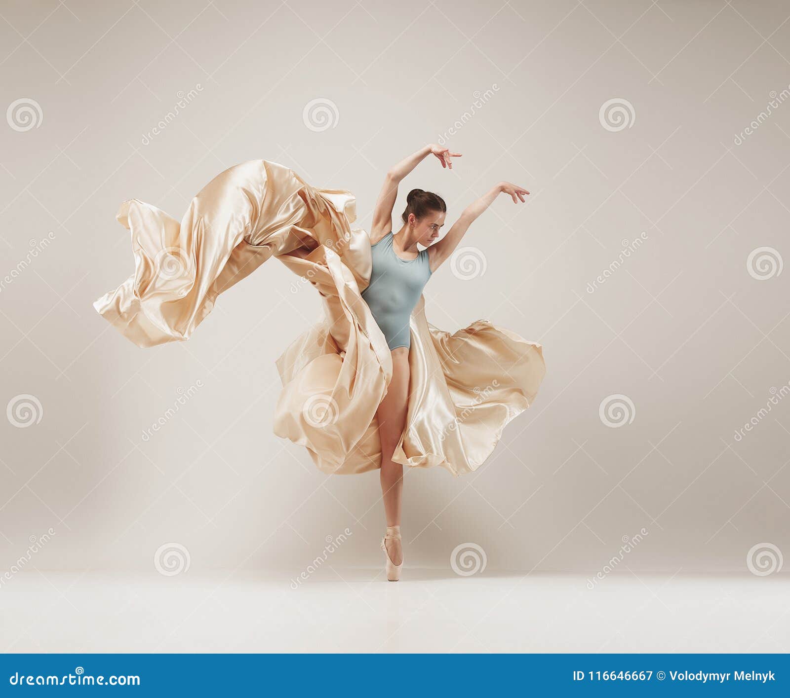 293 Modern Ballet Dancer Dancing Full Body White Studio Background ...