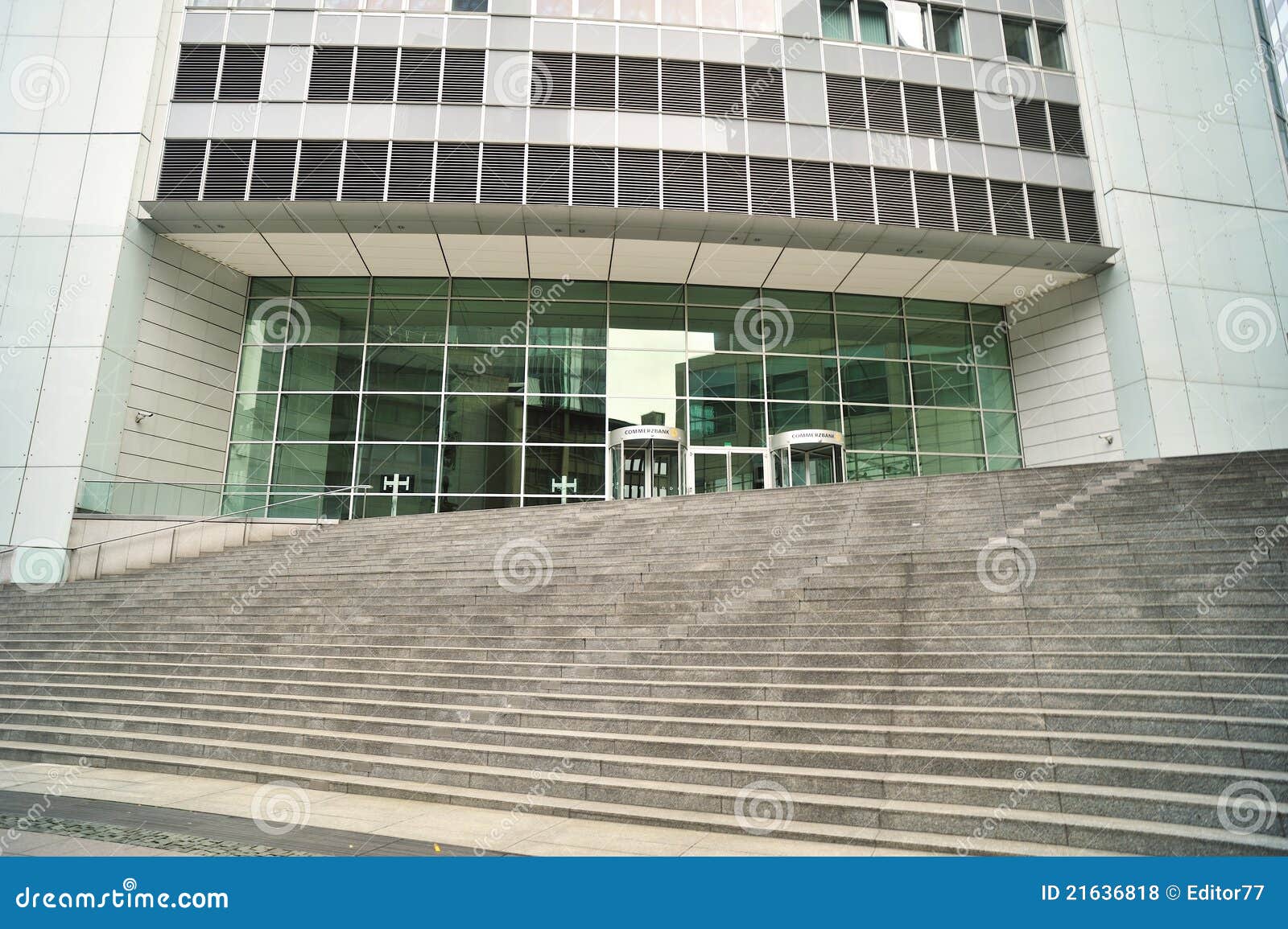 Modern bank entrance editorial stock photo. Image of architecture ...