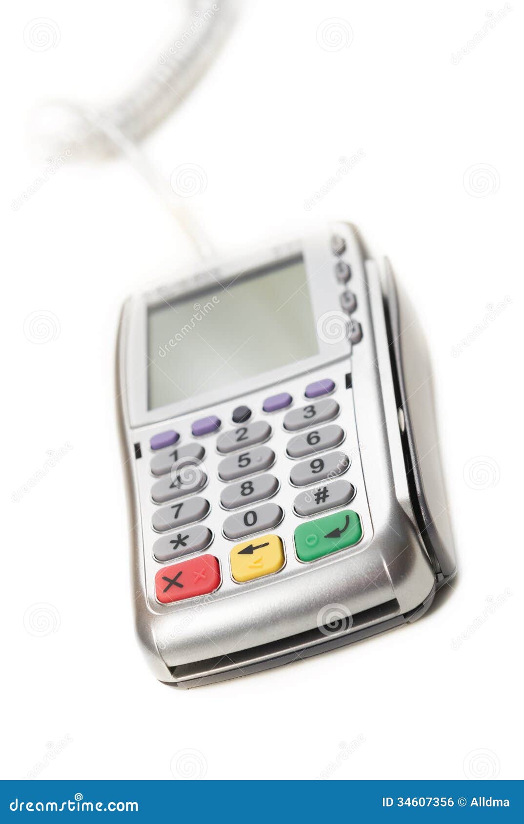 Modern bank terminal stock photo. Image of isolated, device - 34607356