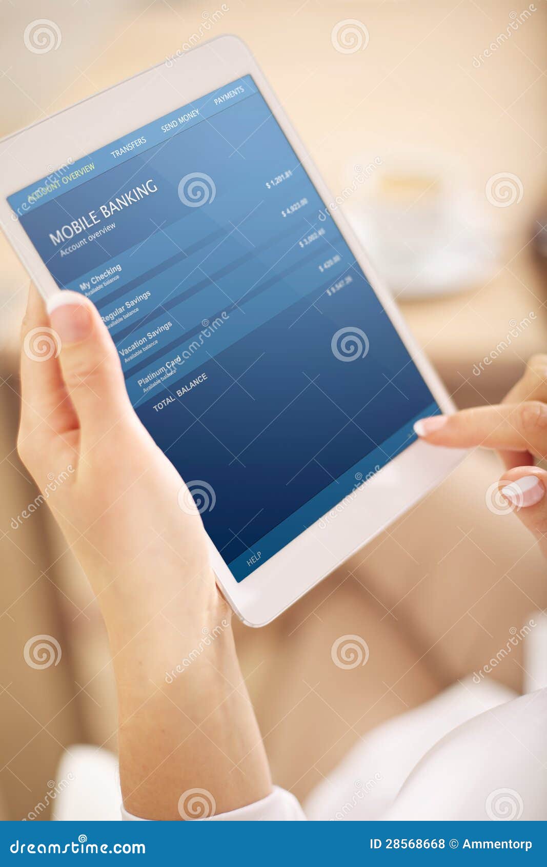 Modern Banking through Technology Stock Photo - Image of money, savings ...