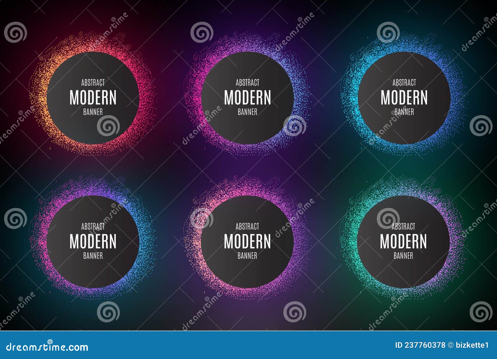 Modern Banner with Abstract Particles Design Illustration Stock Vector ...