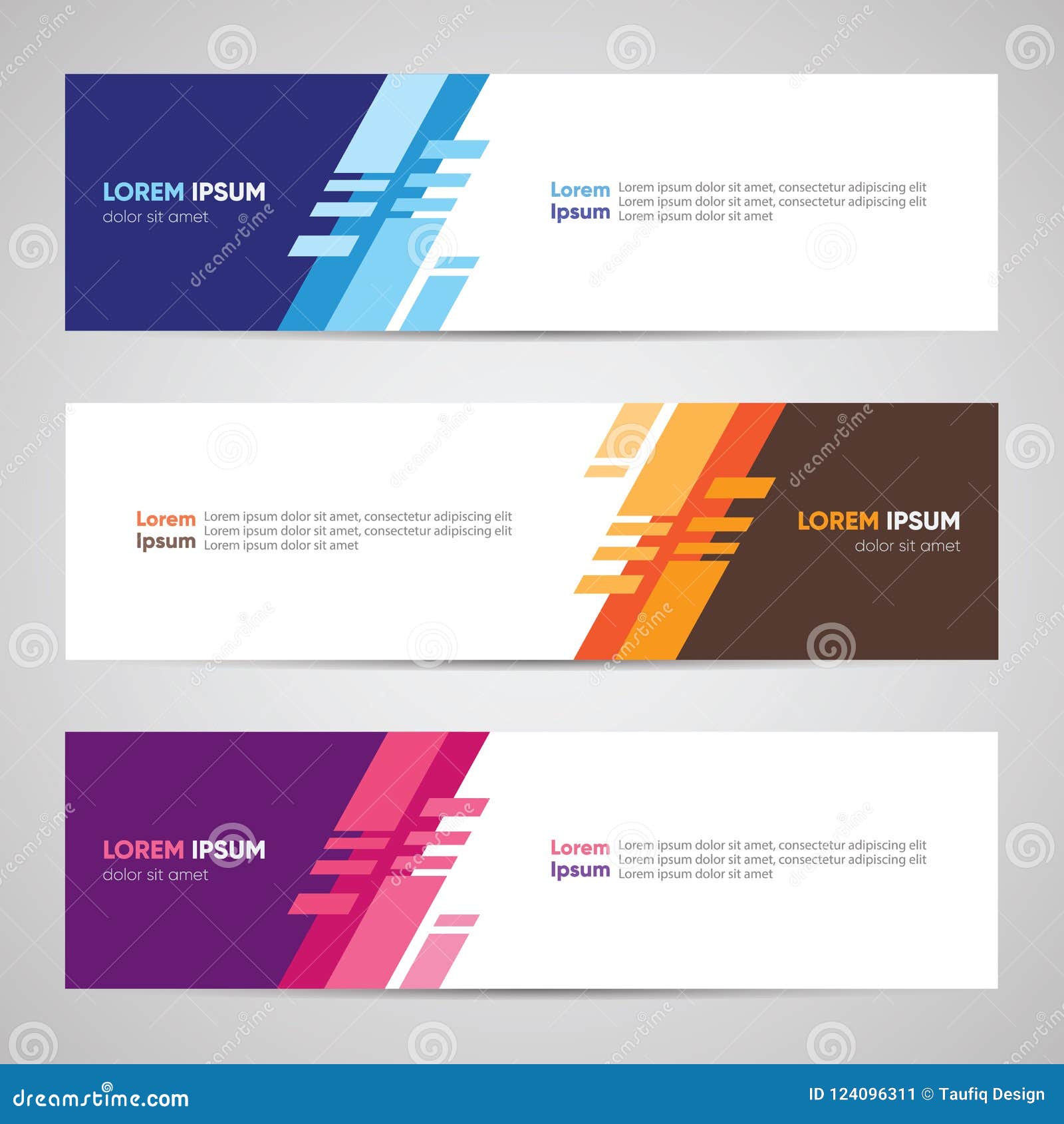 Modern Banner Design. Banner Backdrop Background Header Footer W Stock ...