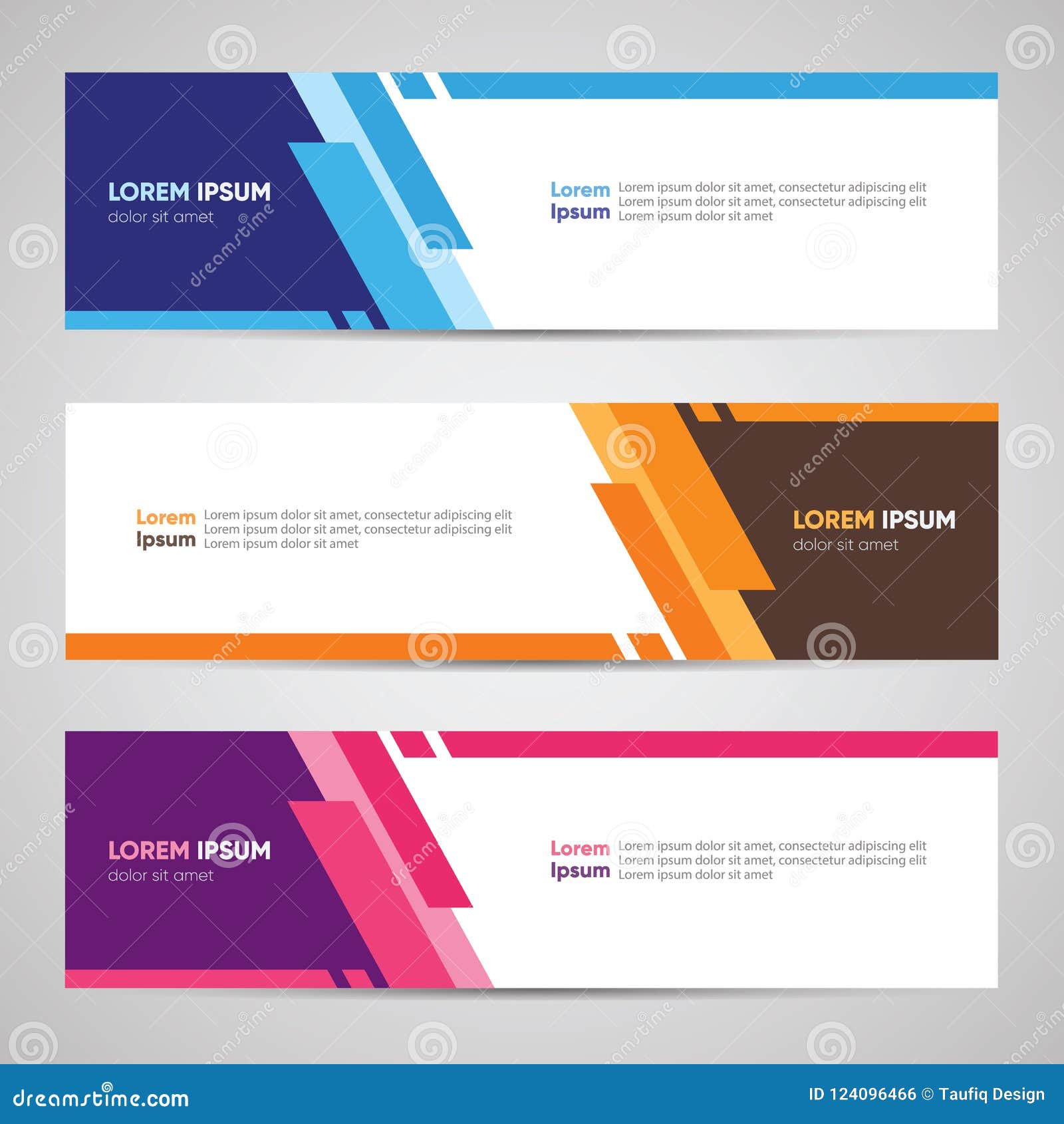 Modern Banner Design. Banner Backdrop Background Header Footer W Stock ...