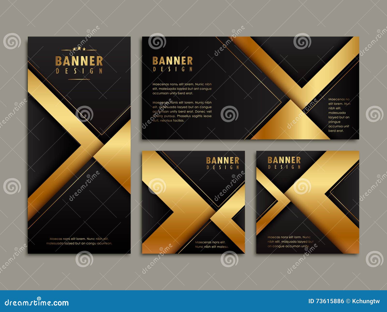 Modern banner design stock illustration. Illustration of elegant - 73615886