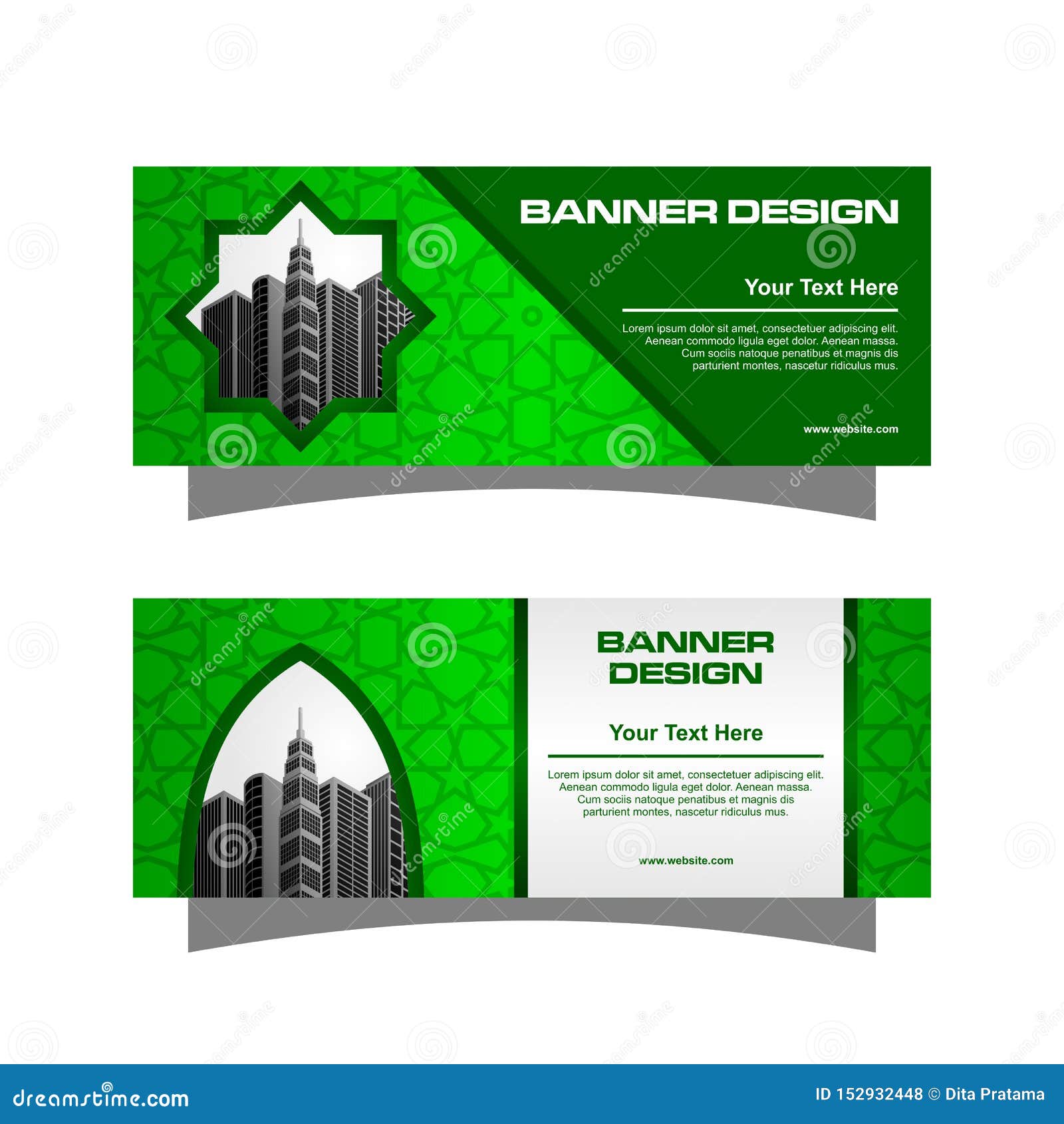 Modern Banner Design Template Collection. Stock Illustration ...