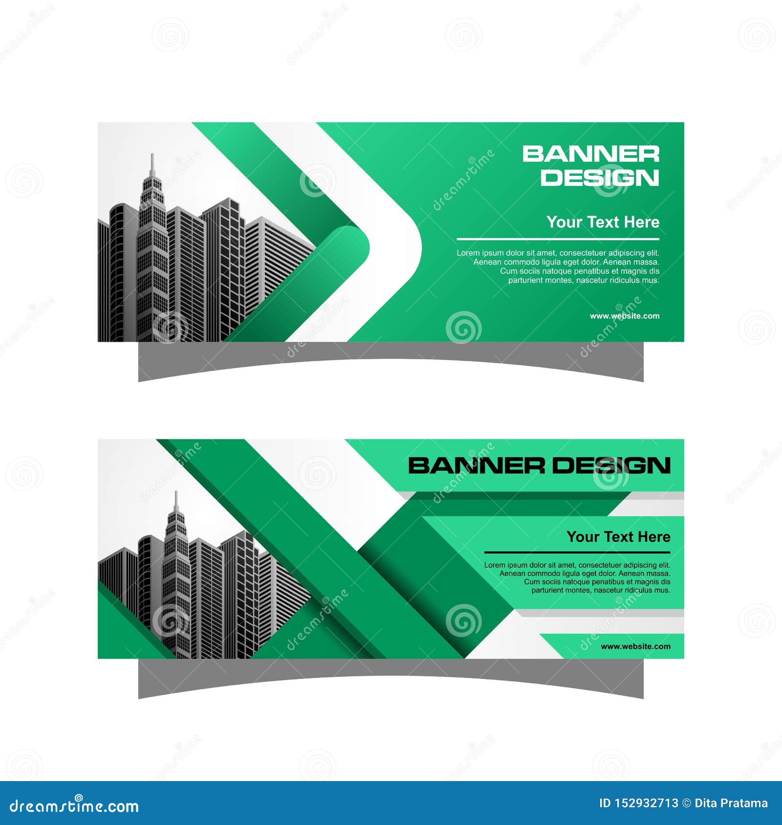 Modern Banner Design Template Collection. Stock Illustration ...