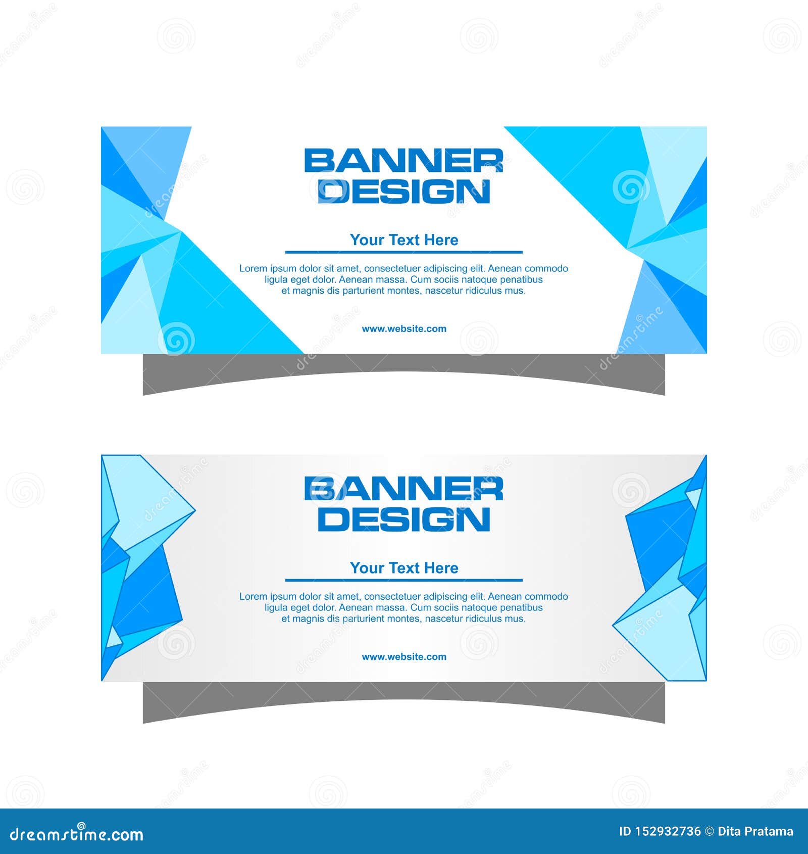 Modern Banner Design Template Collection. Stock Illustration ...