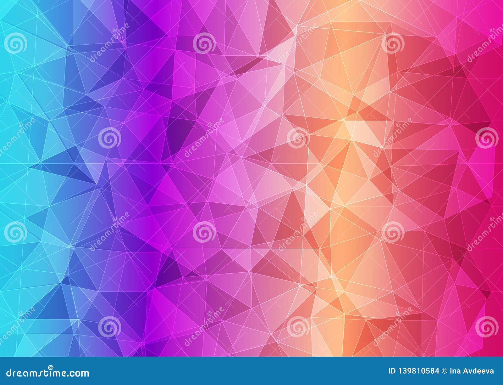Modern Banner with Polygonal Multi-colored Pattern Stock Vector ...