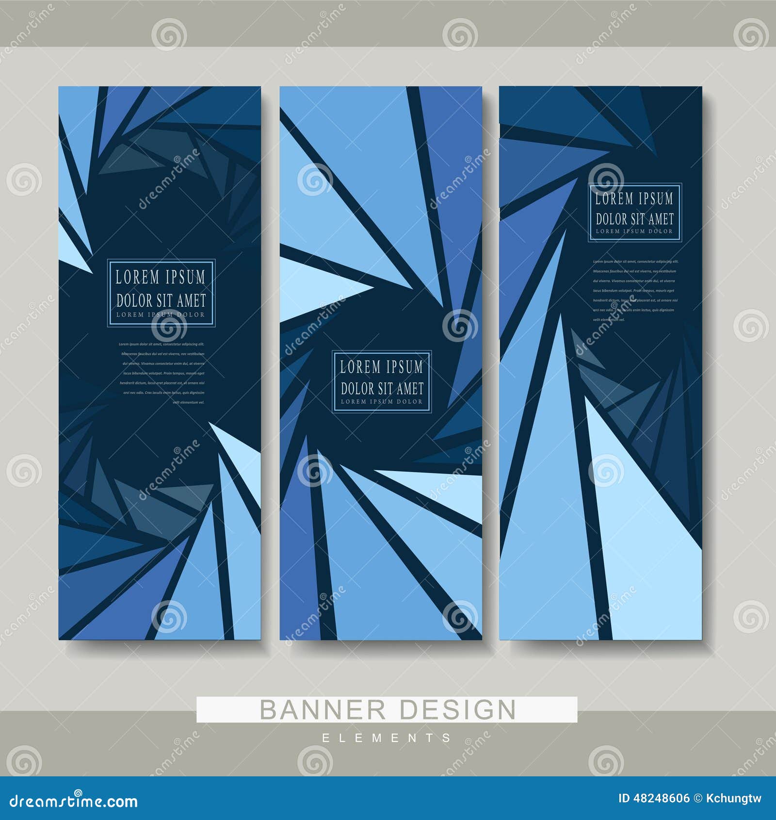 Modern banner template set stock vector. Illustration of concept - 48248606