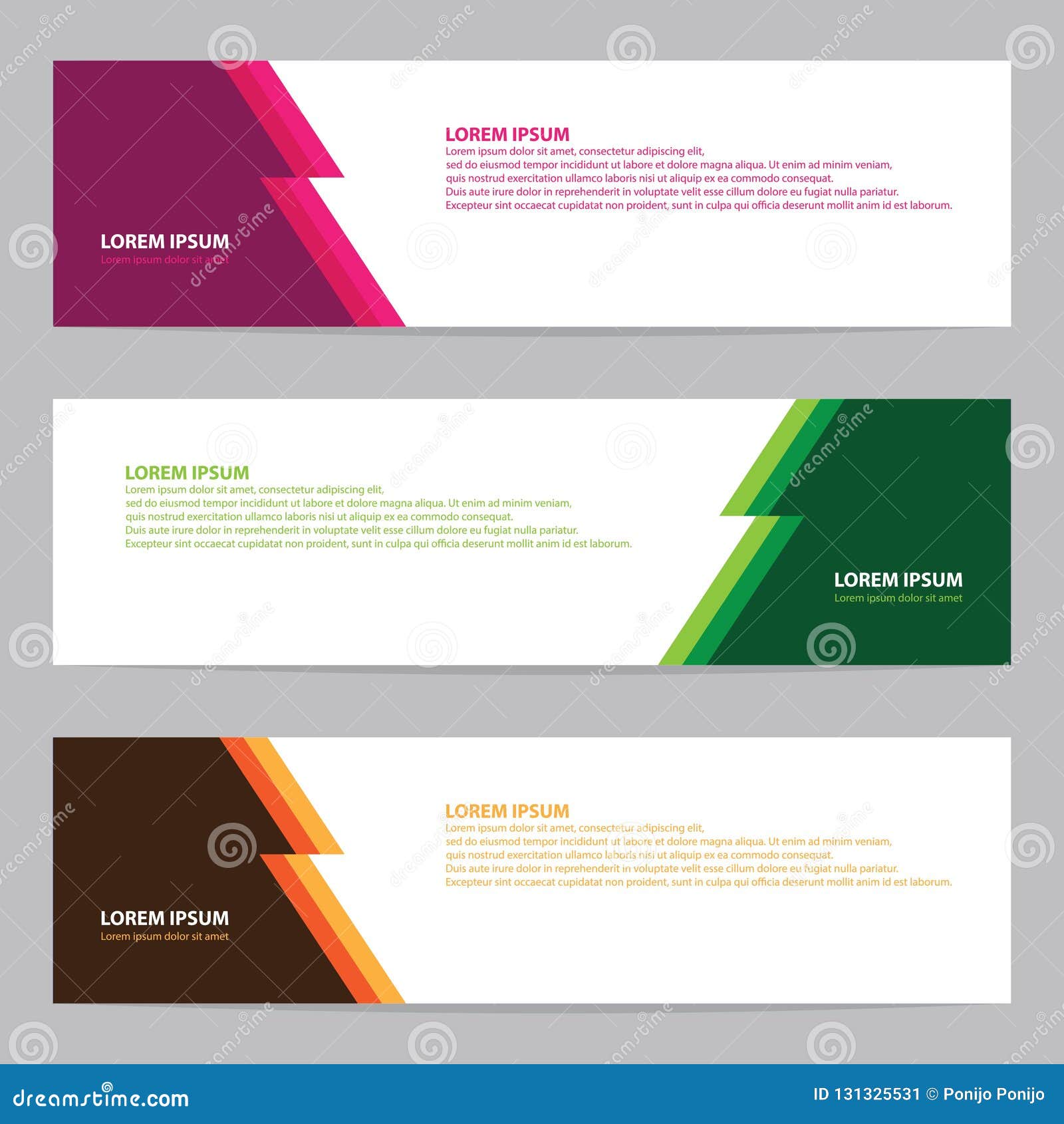Modern Banners Set Template and Background Stock Illustration ...