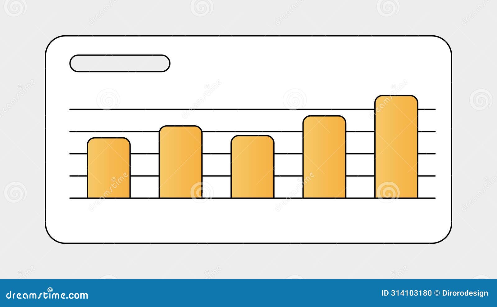 Modern Bar Chart Infographic Design Stock Vector - Illustration of ...