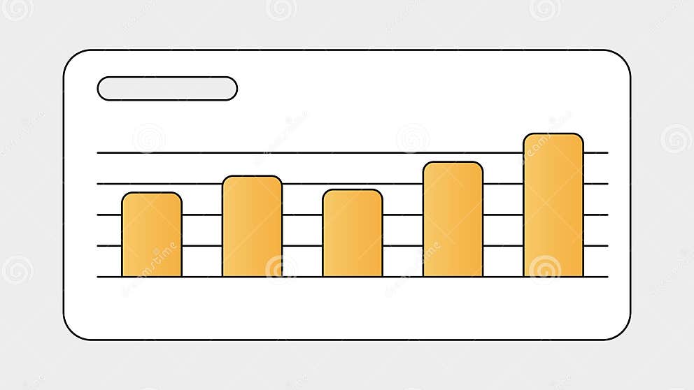 Modern Bar Chart Infographic Design Stock Vector - Illustration of ...